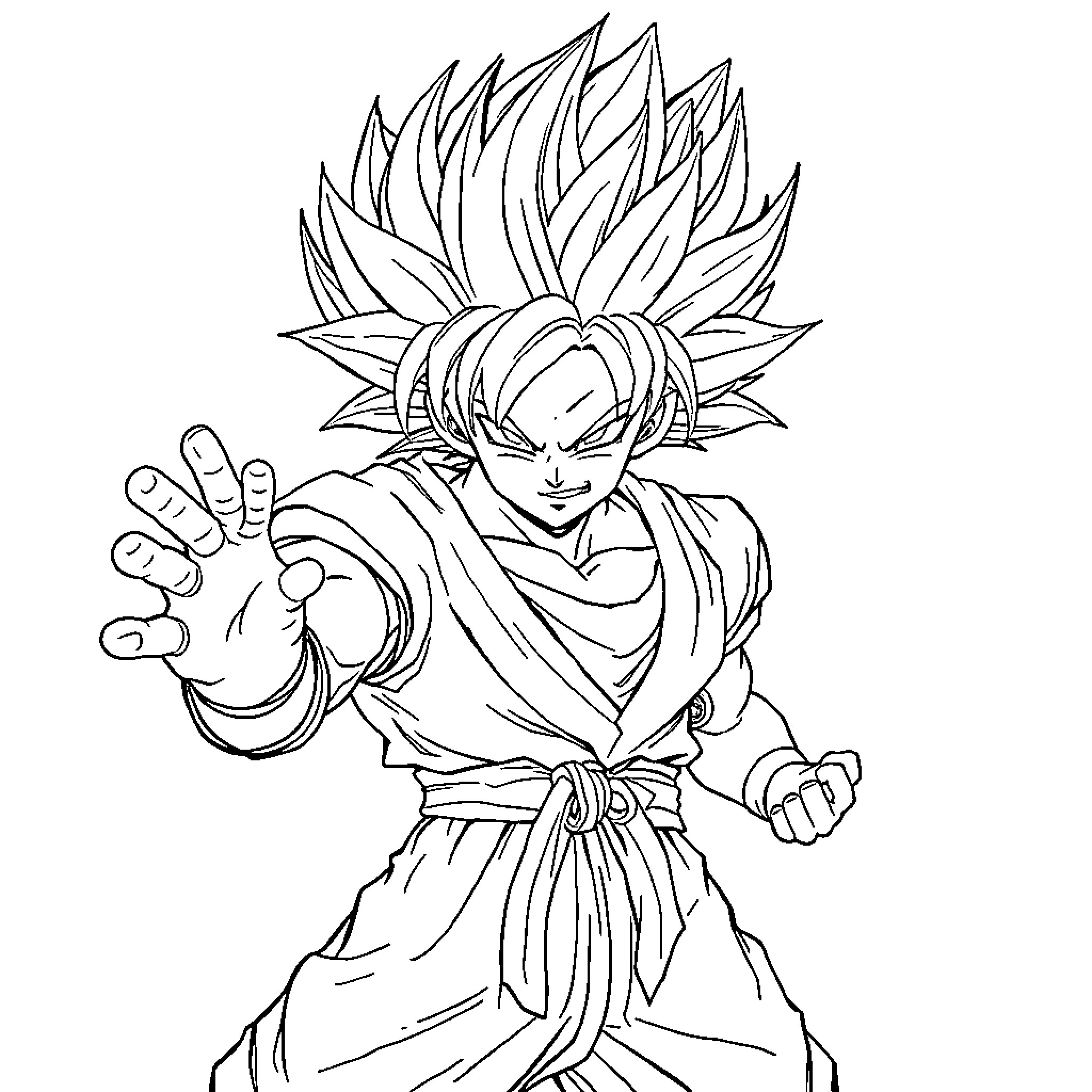 Best Super Saiyan Goku Coloring Pages (Free Printable PDF)