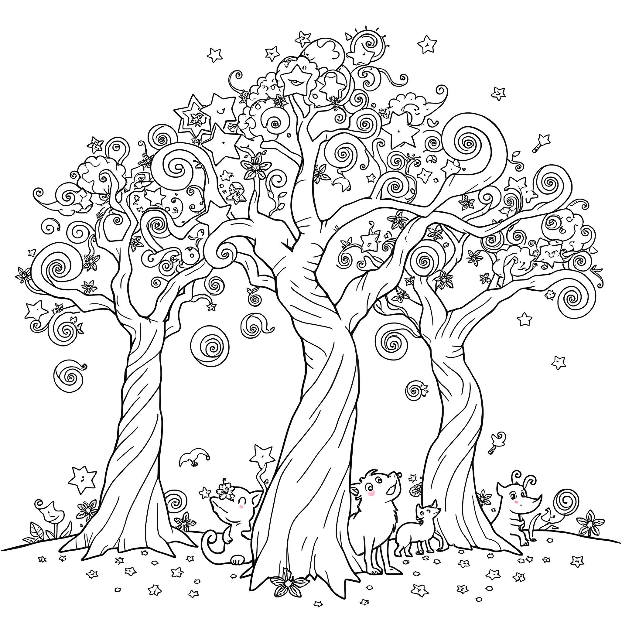 49 Best Tree Coloring Pages (Free Printable PDFs)