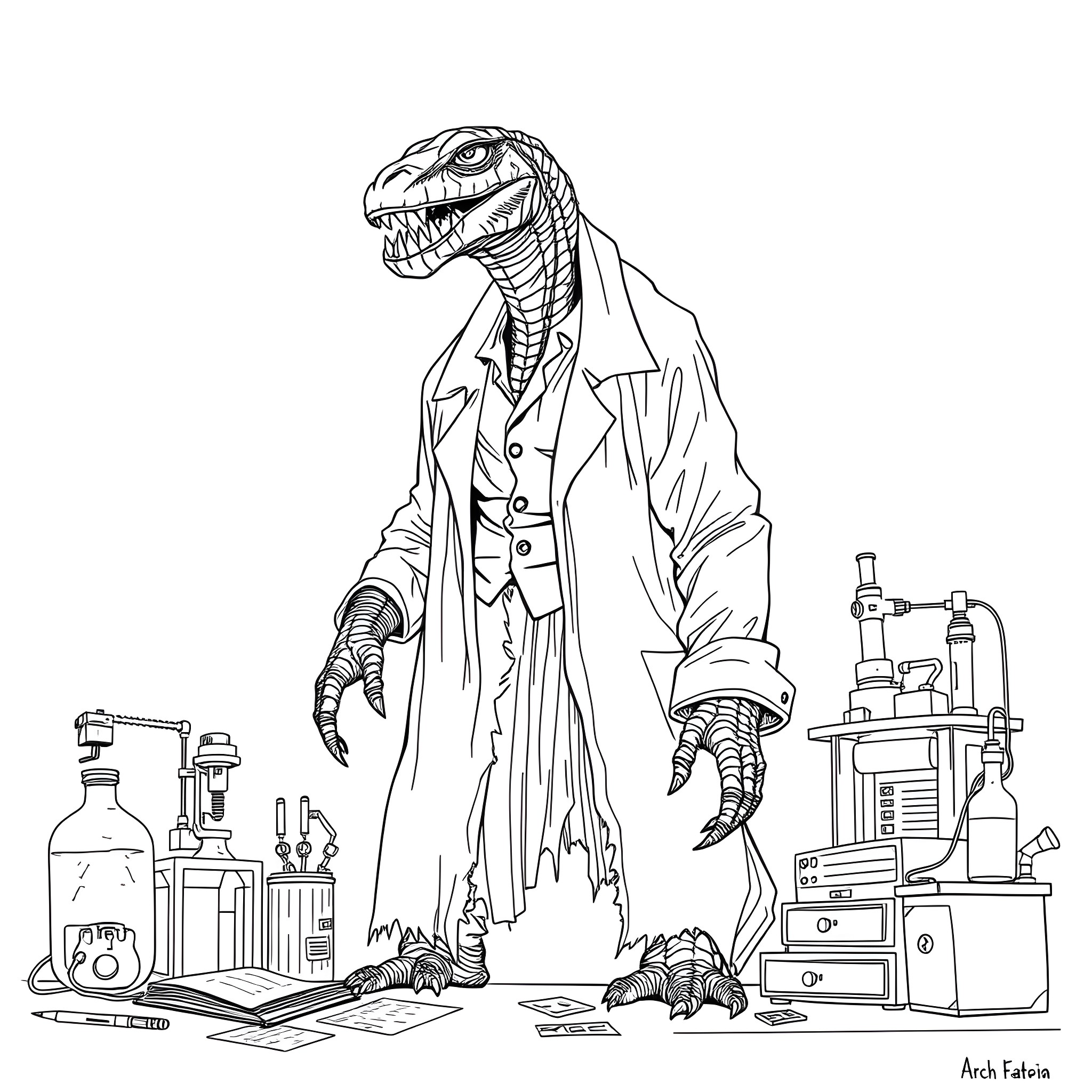 6 Best Lizard Man Coloring Pages (Free Printable PDFs)