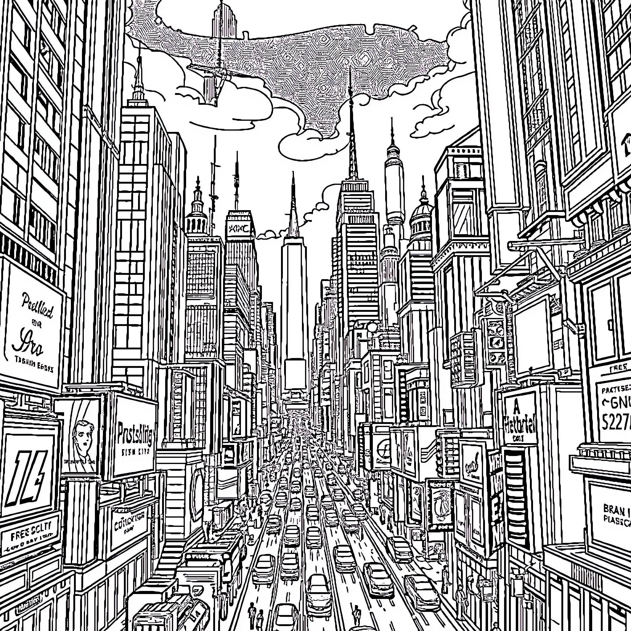 Best Cyberpunk City Coloring Pages (Free Printable PDF)