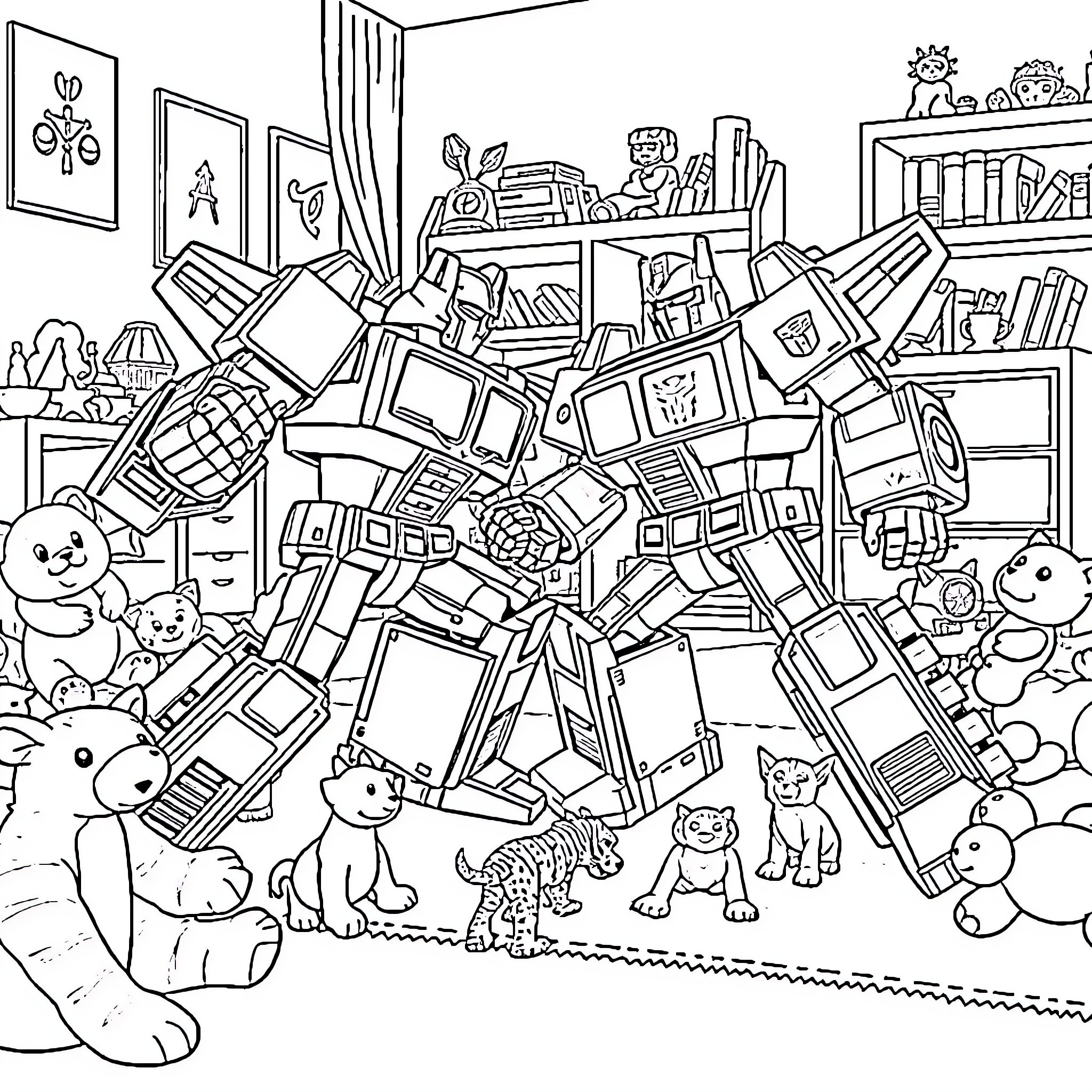 Best Transformer Coloring Pages (Free Printable PDF)