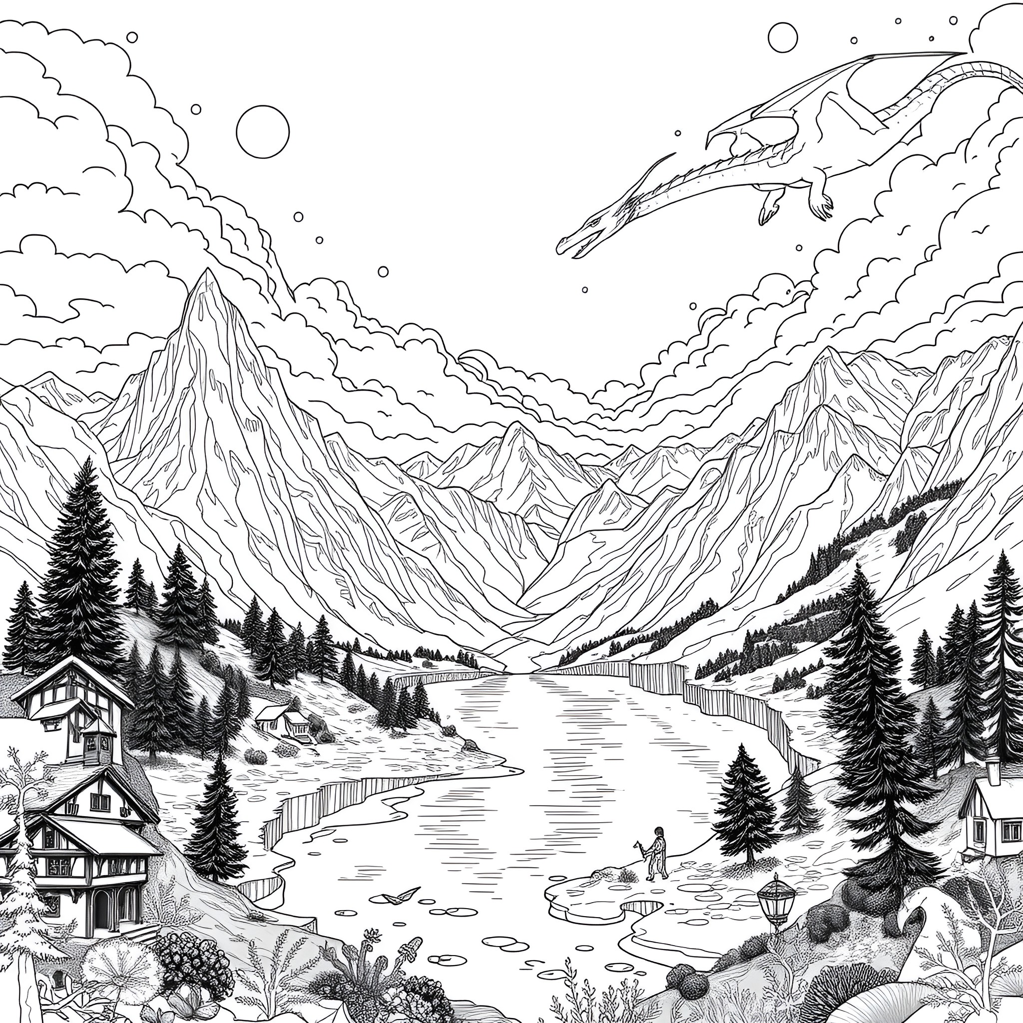 Best Fantasy Coloring Pages (Free Printable PDF)