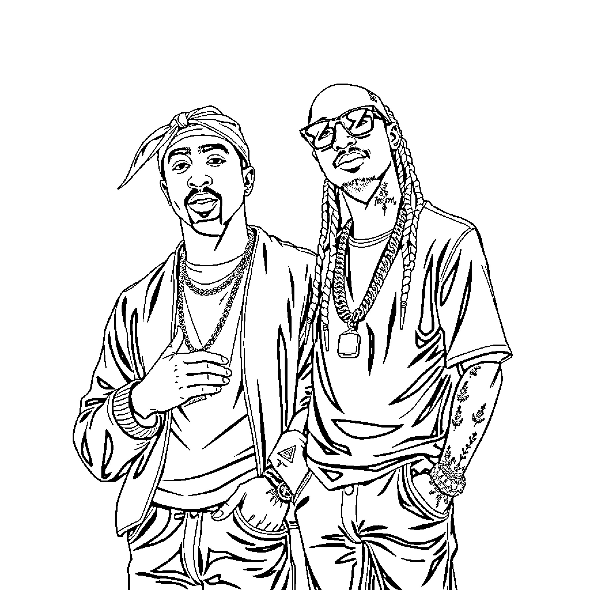Best Tupac Coloring Pages (Free Printable PDF)