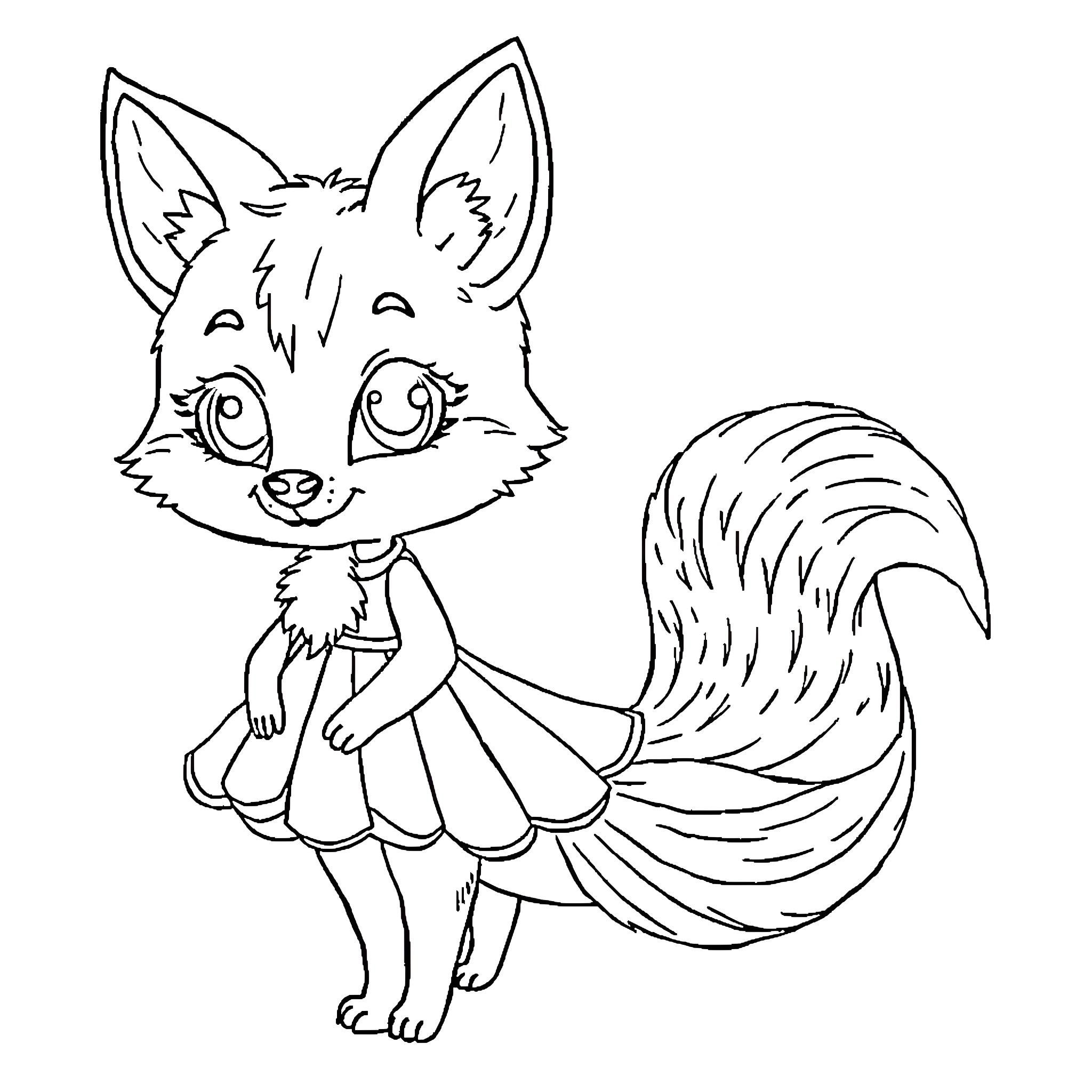 3 Best Fox Girl Coloring Pages (Free Printable PDFs)