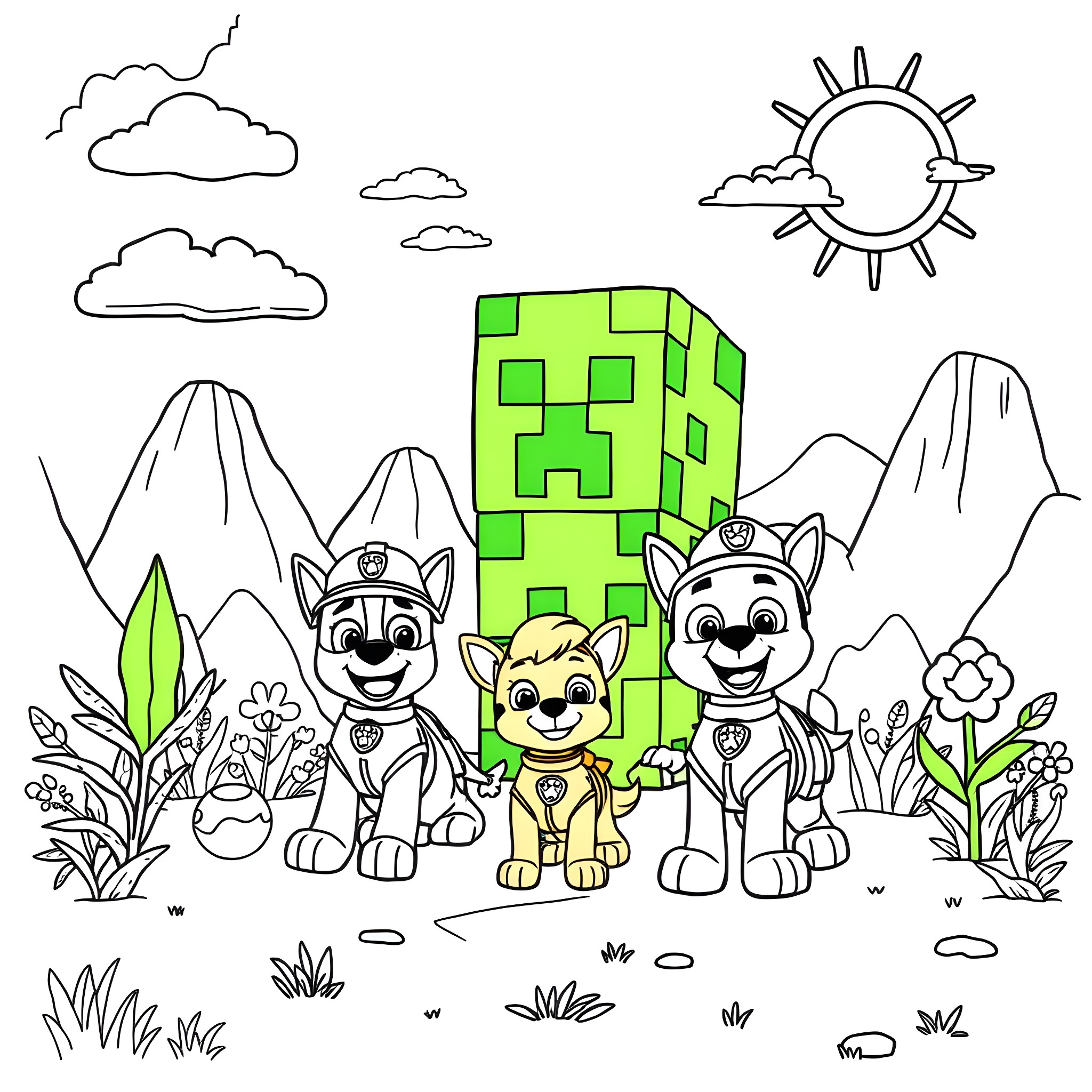 Best Creeper Coloring Pages (Free Printable PDF)