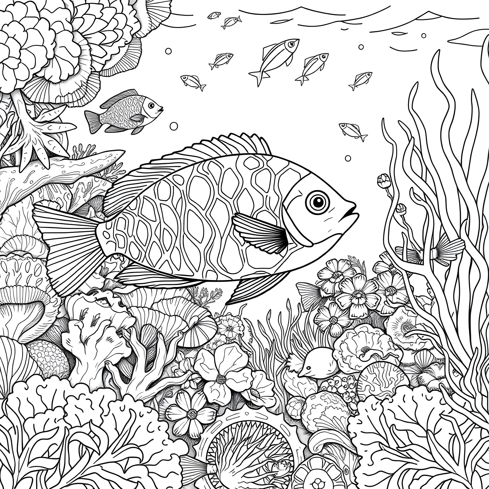 133 Best Fish Coloring Pages (Free Printable PDFs)