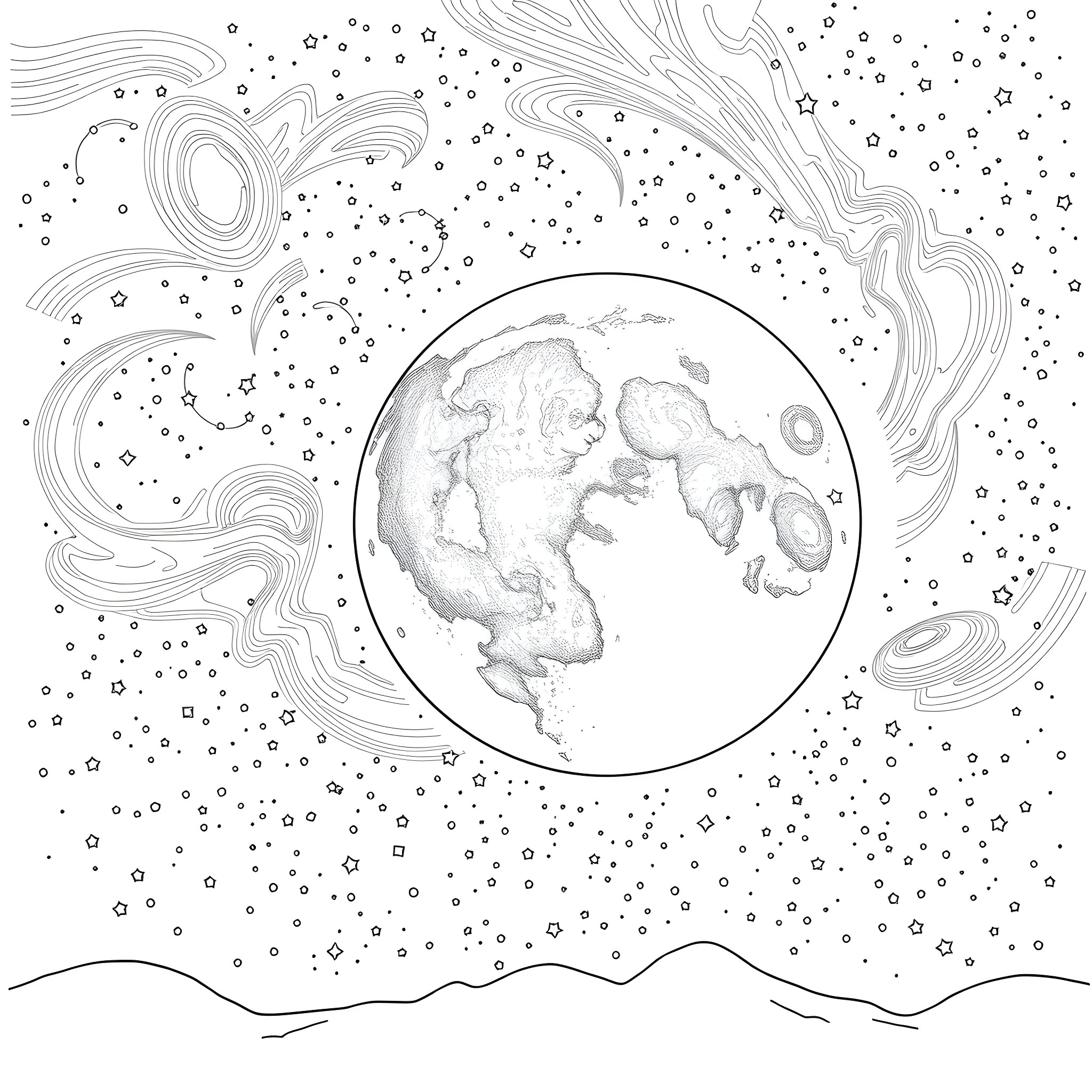 Best Moon Coloring Pages (Free Printable PDF)