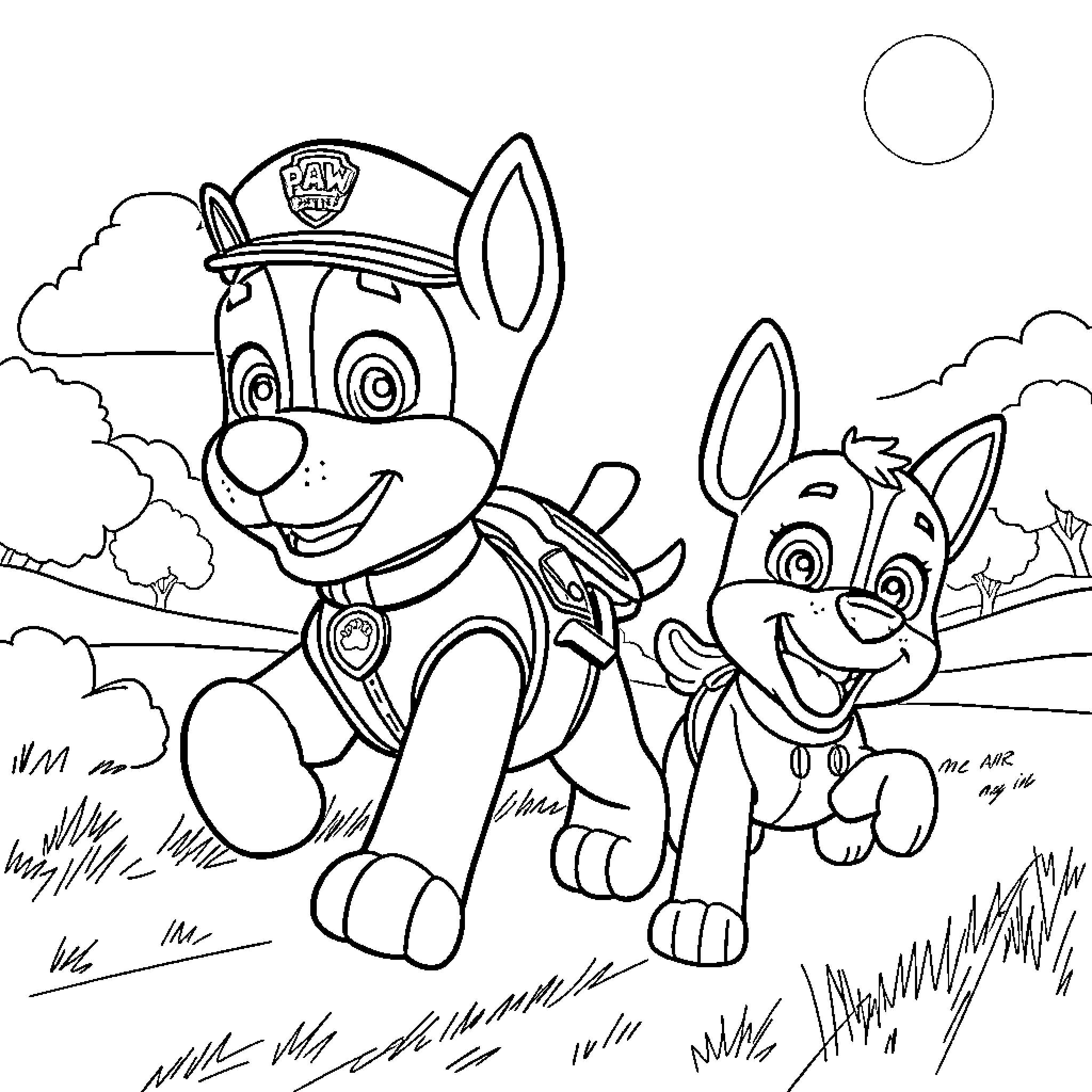Best Chase Coloring Pages (Free Printable PDF)