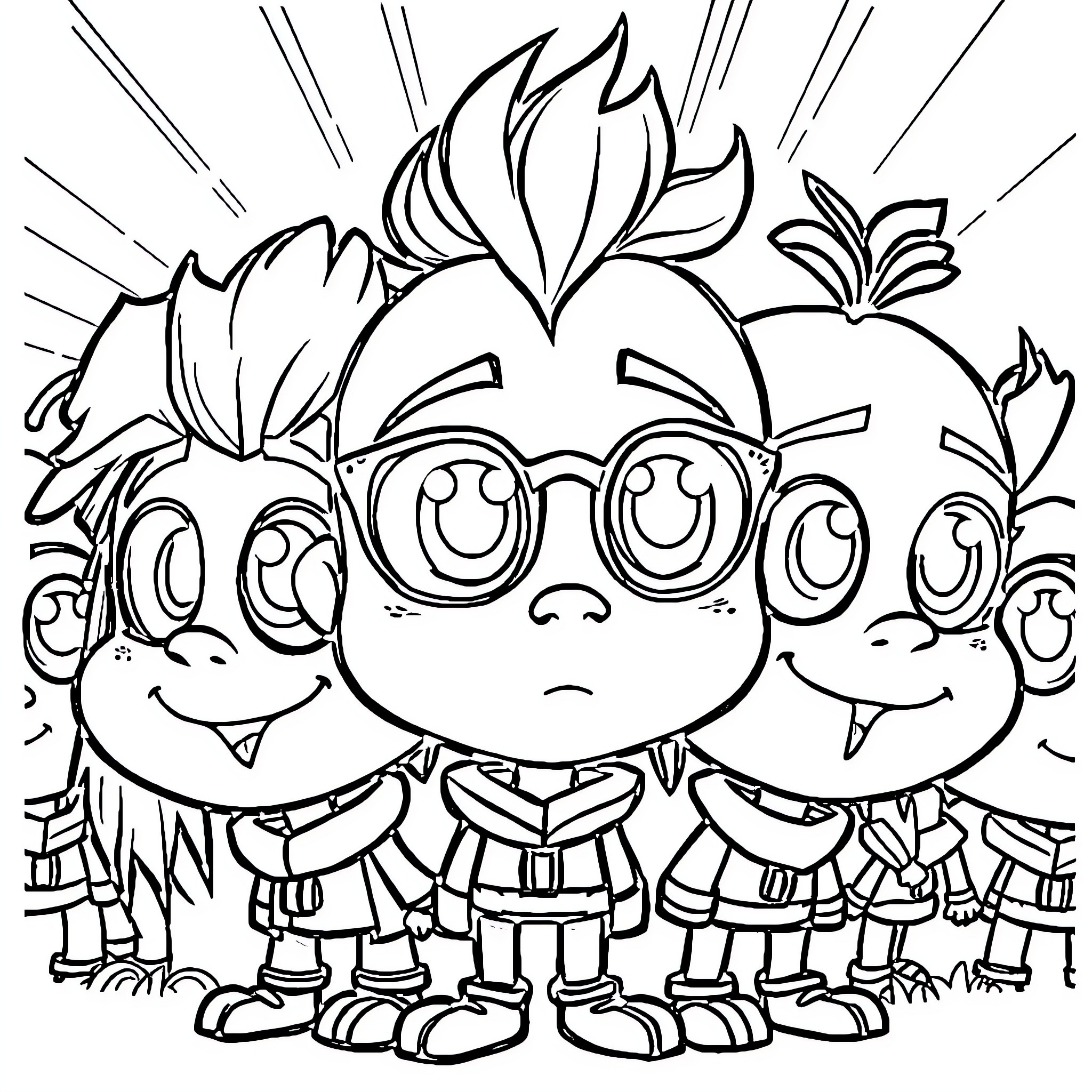 Best Cartoon Character Coloring Pages (Free Printable PDF)