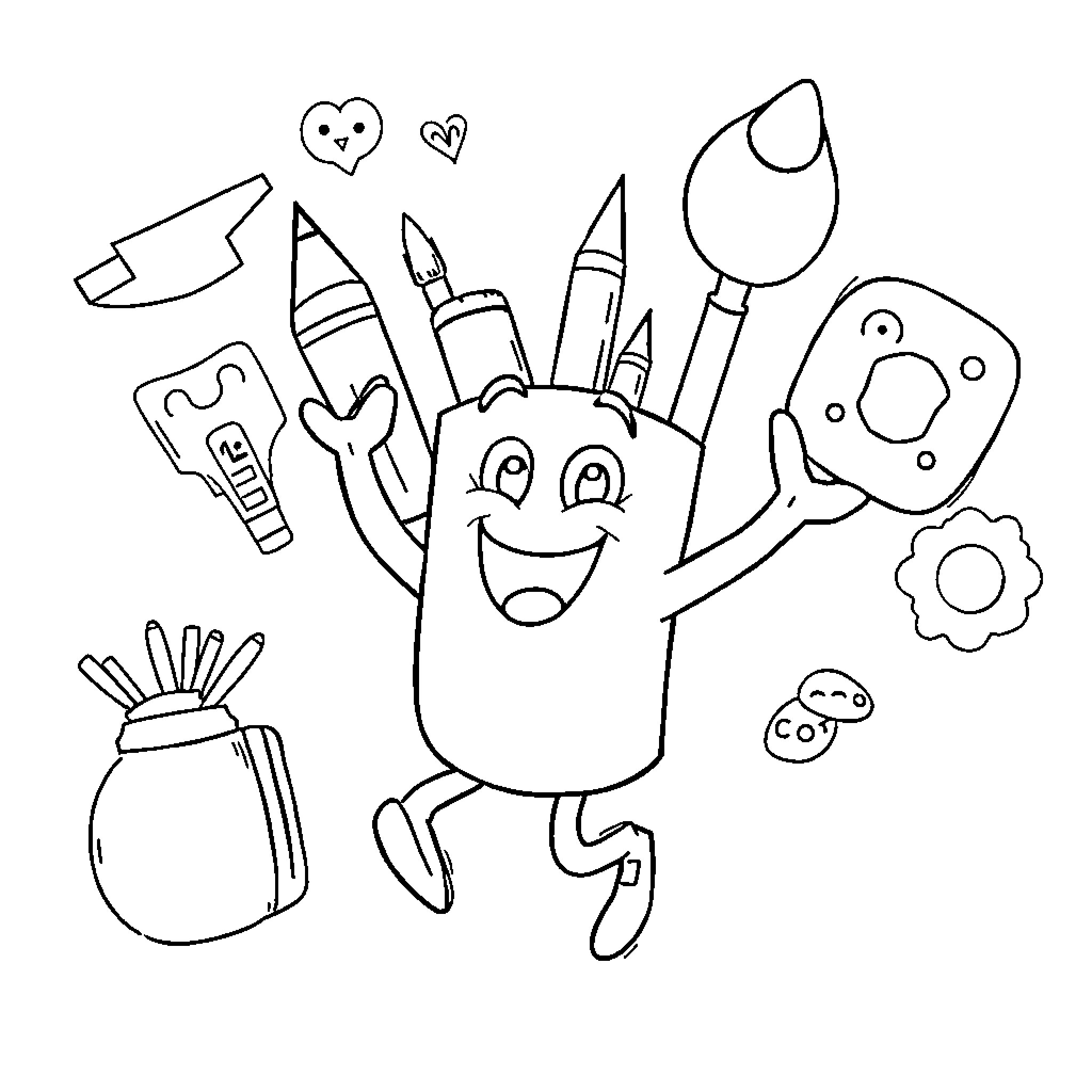 Best School Supply Coloring Pages (Free Printable PDF)
