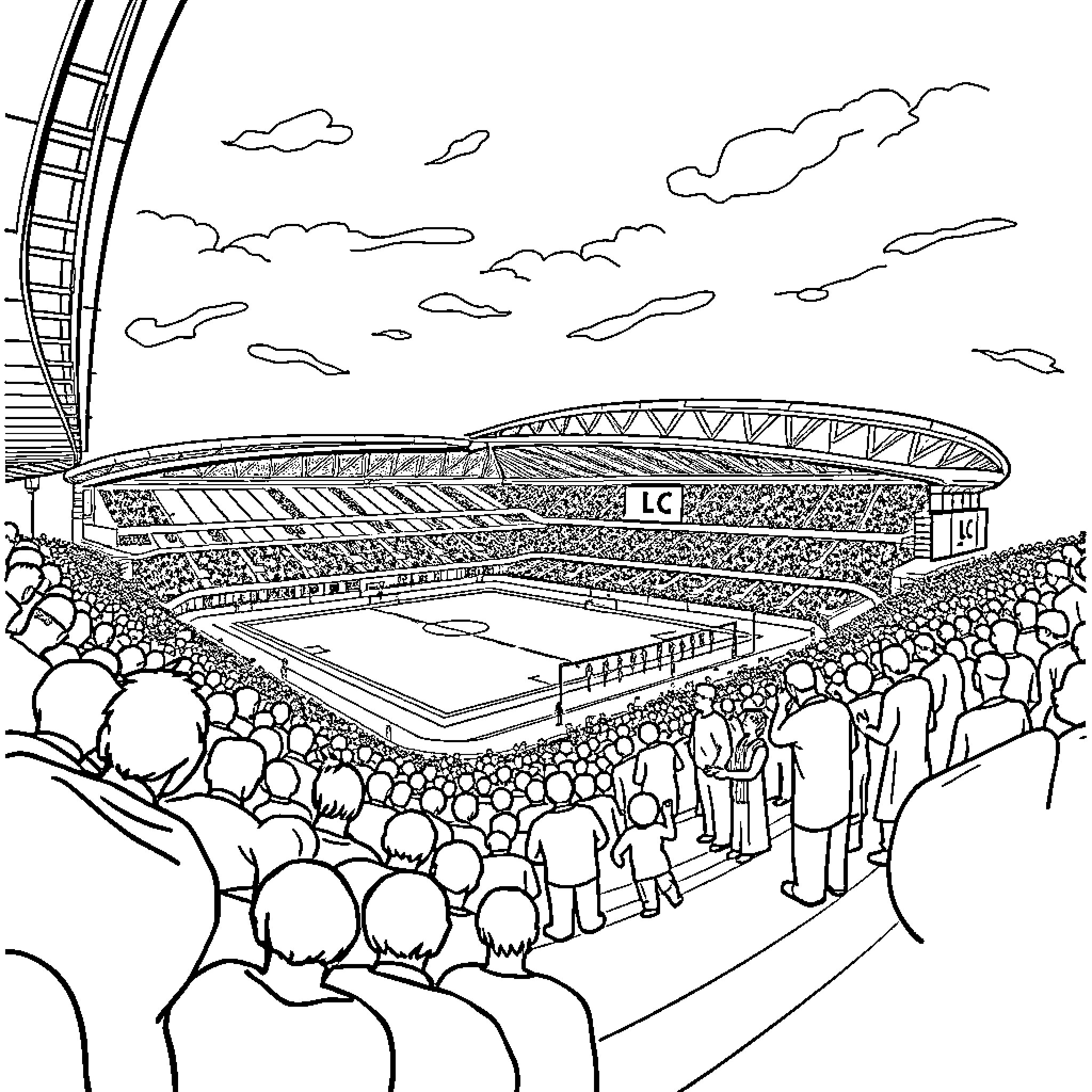 Best Stadium Coloring Pages (Free Printable PDF)