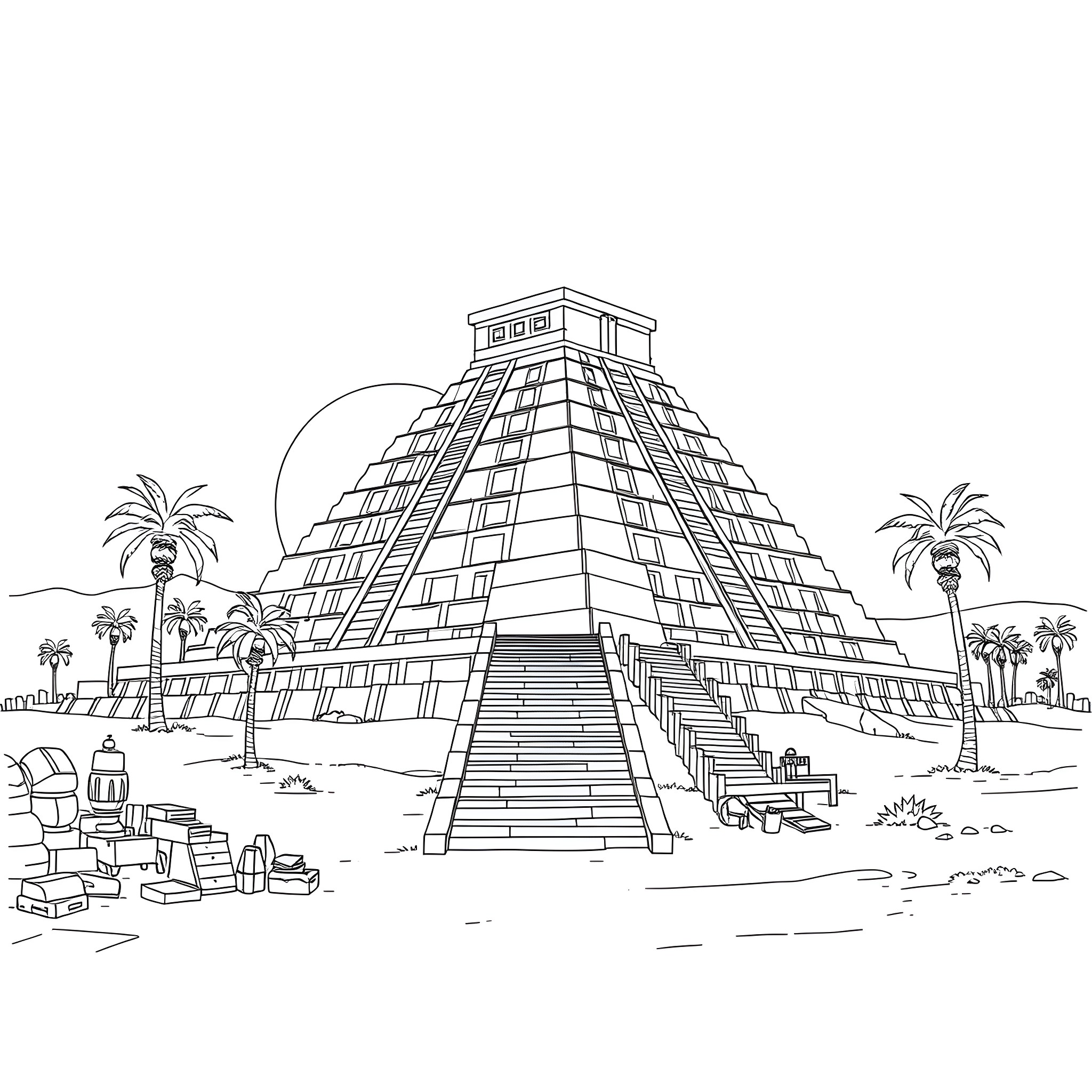 10 Best Ziggurat Coloring Pages (Free Printable PDFs)