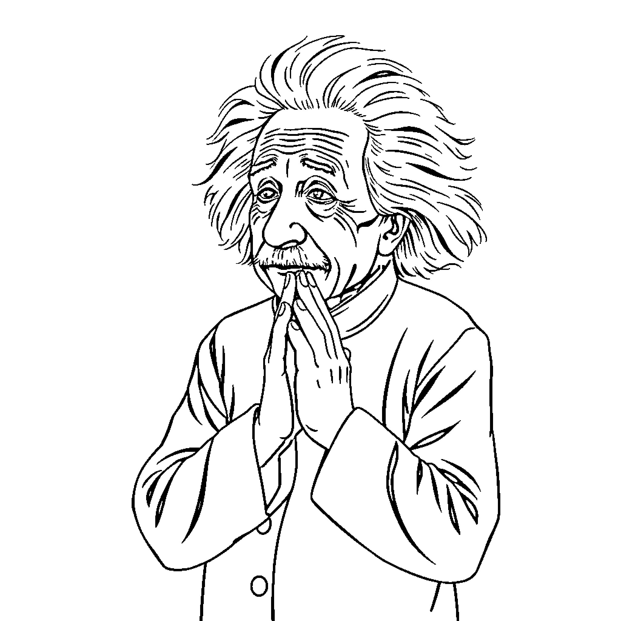 Best Albert Einstein Coloring Pages (Free Printable PDF)