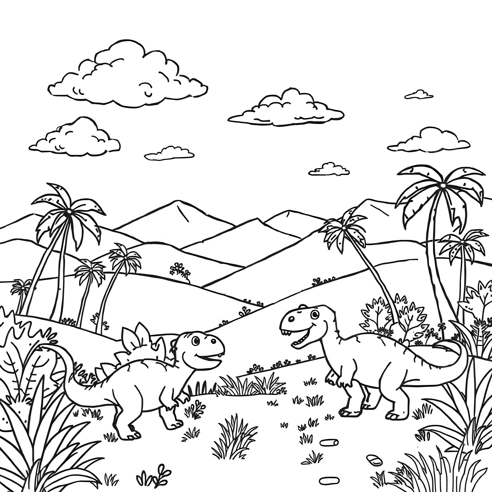 64 Best Dinosaur Coloring Pages (Free Printable PDFs)