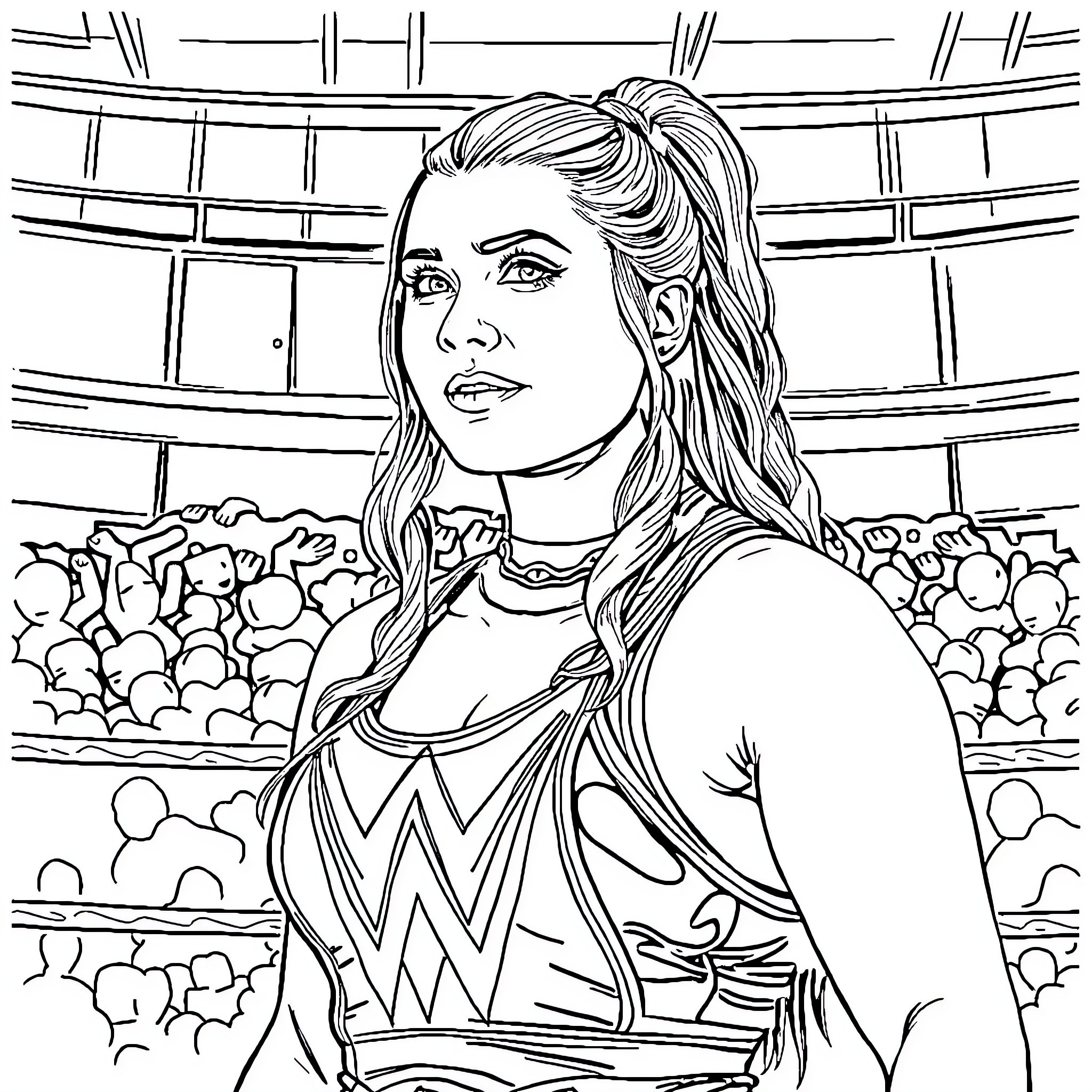 Best Rhea Ripley Coloring Pages (Free Printable PDF)