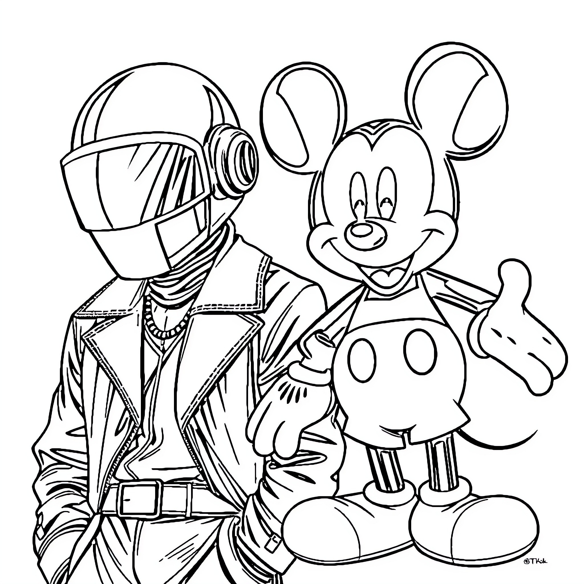 Best Daft Punk Coloring Pages (Free Printable PDF)