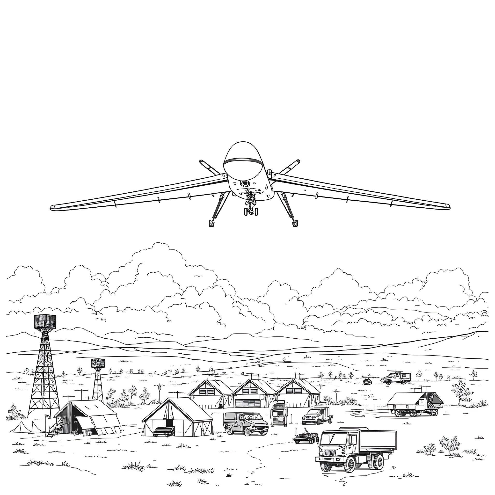 19 Best Drone Coloring Pages (Free Printable PDFs)