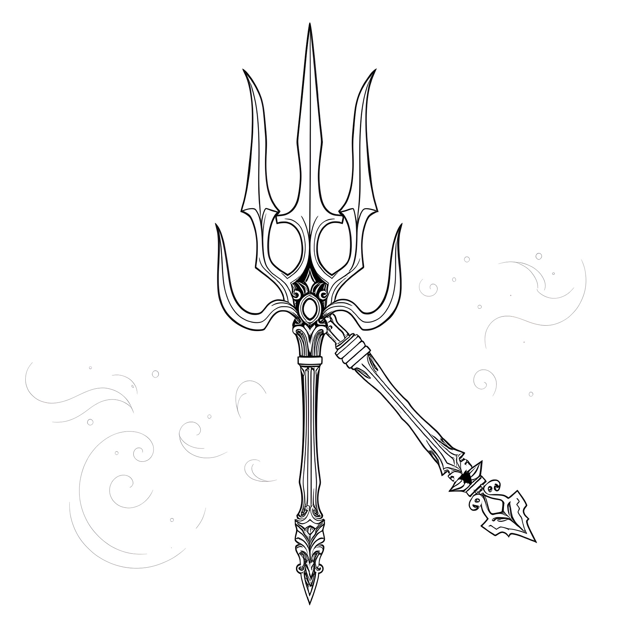 Best Trident Coloring Pages (Free Printable PDF)
