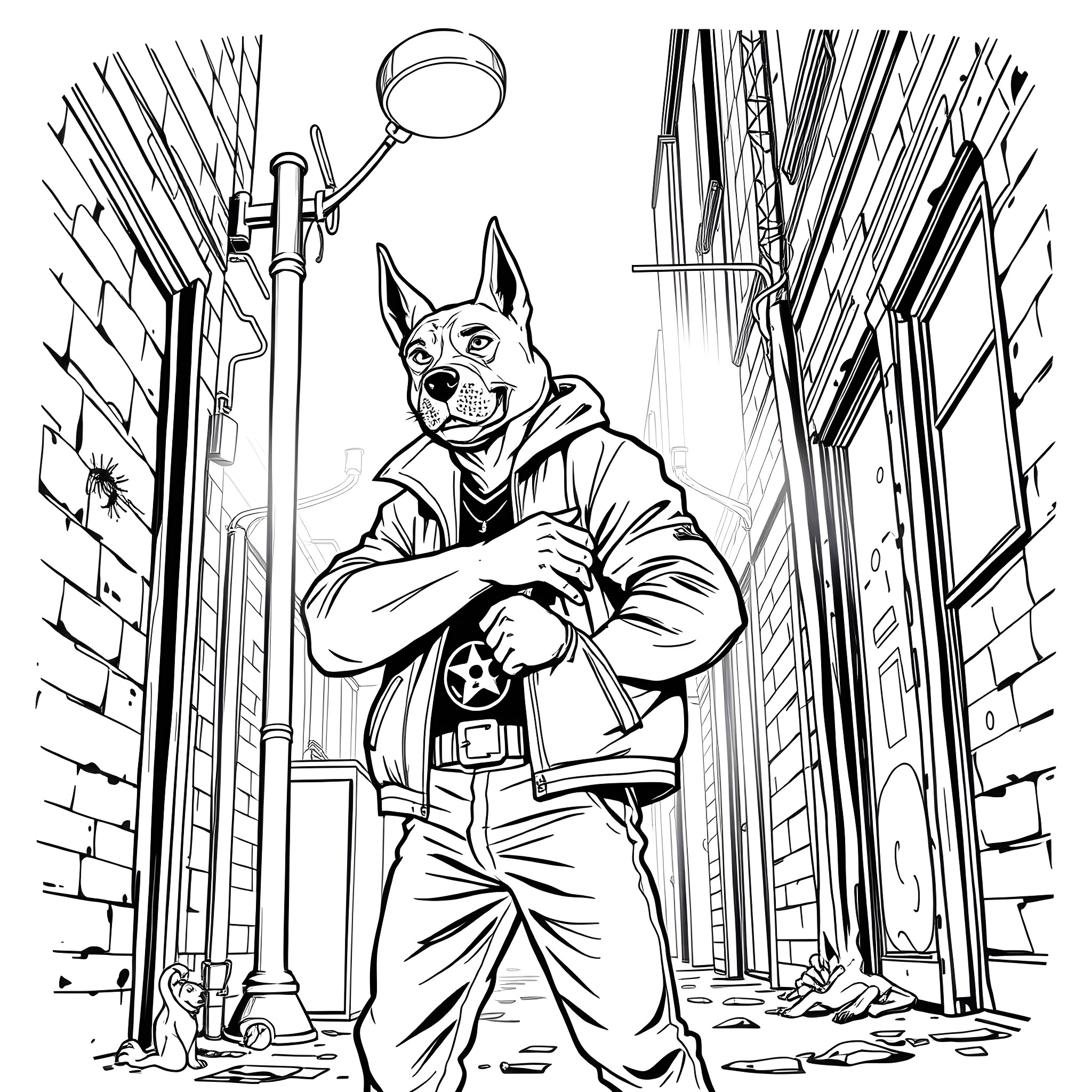 Best Dogman Coloring Pages (Free Printable PDF)