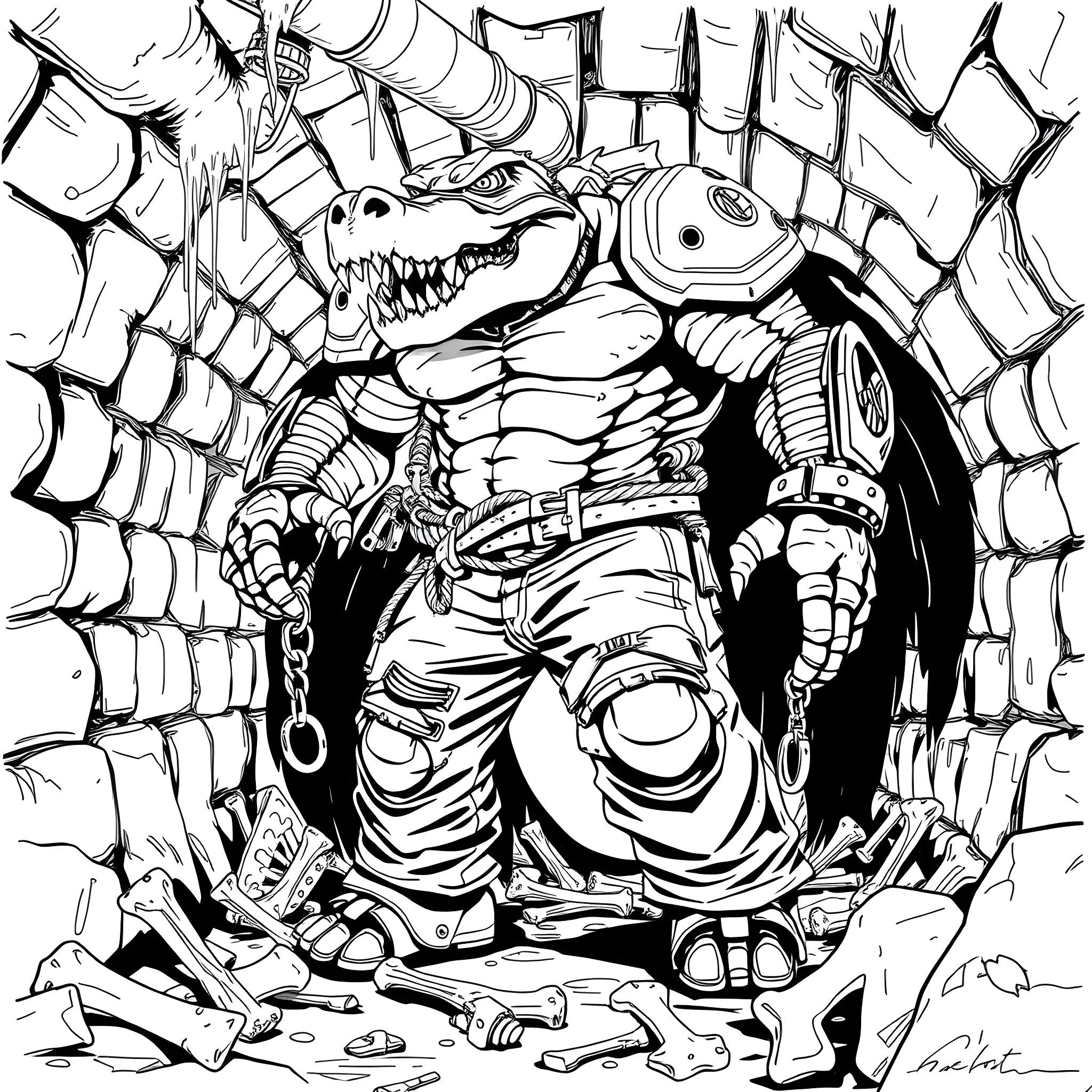 47 Best Killer Croc Coloring Pages (Free Printable PDFs)