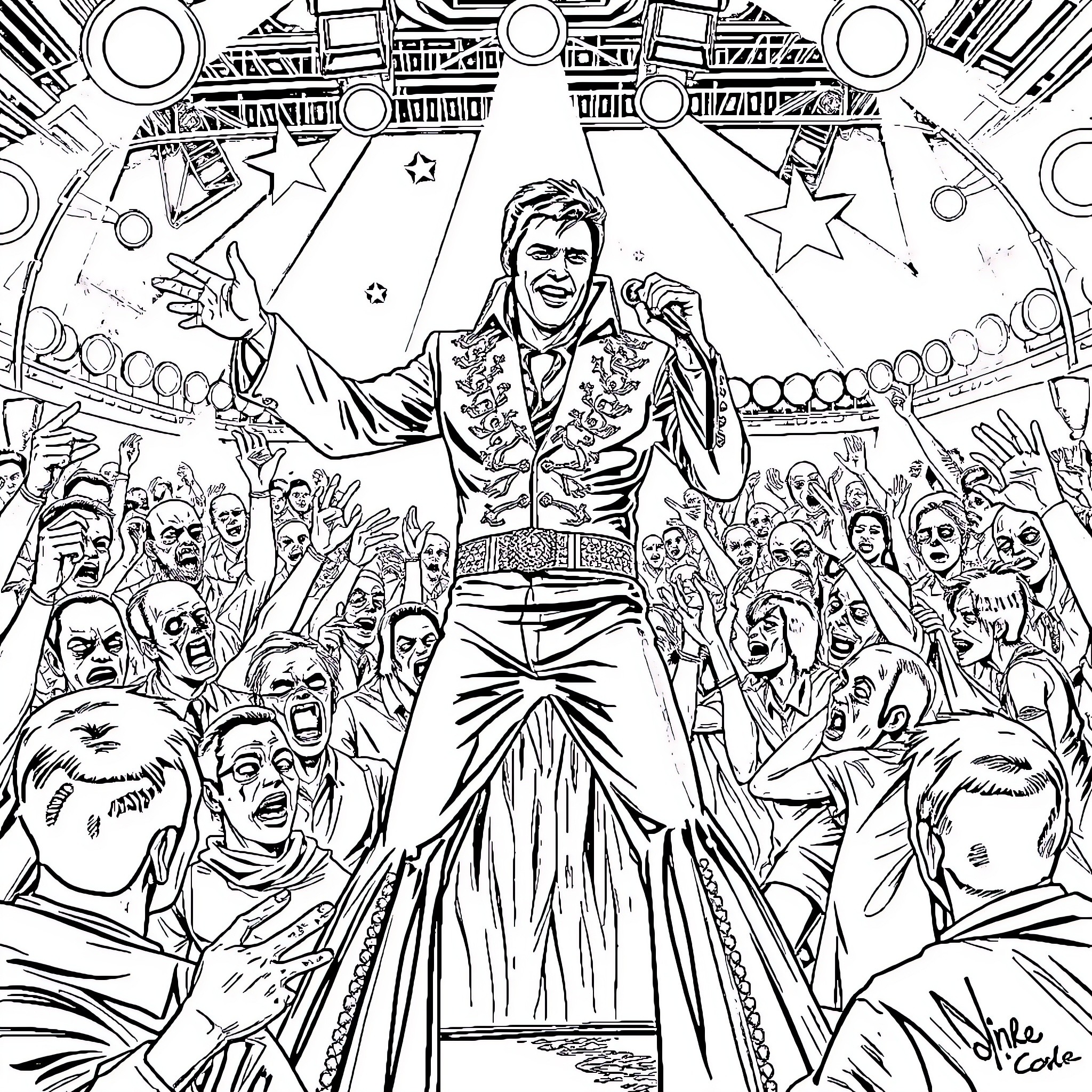Best Elvis Coloring Pages (Free Printable PDF)