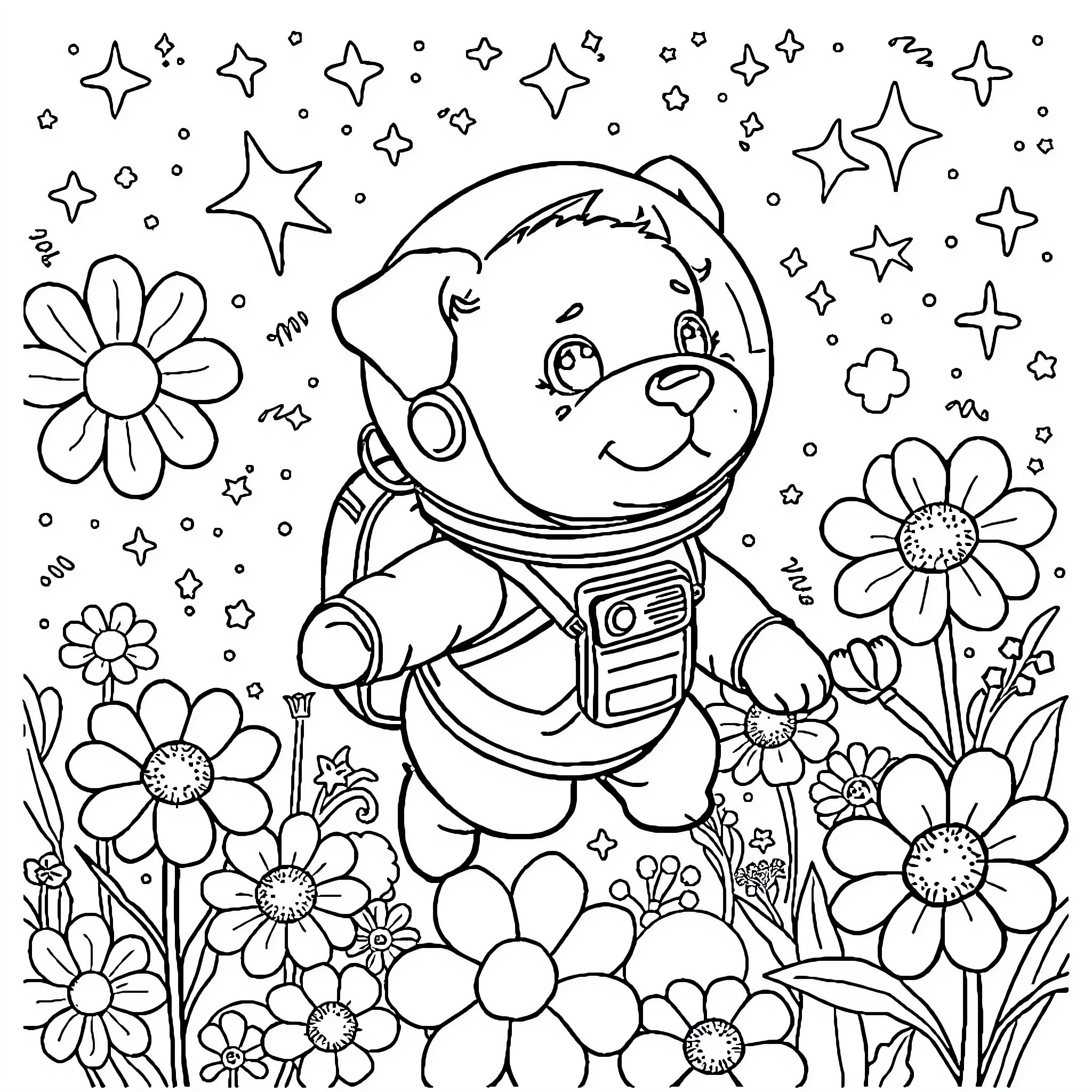 Best Astronaut Dog Coloring Pages (Free Printable PDF)
