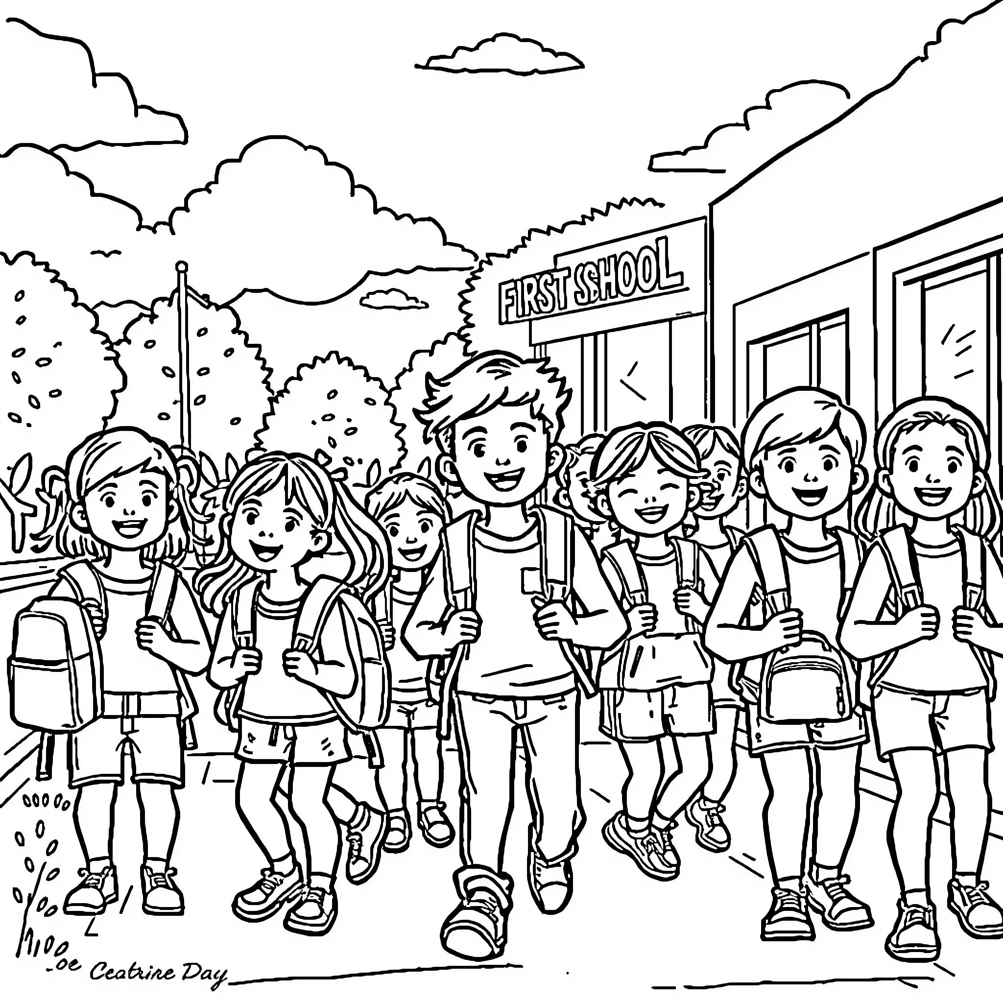 Best School Coloring Pages (Free Printable PDF)