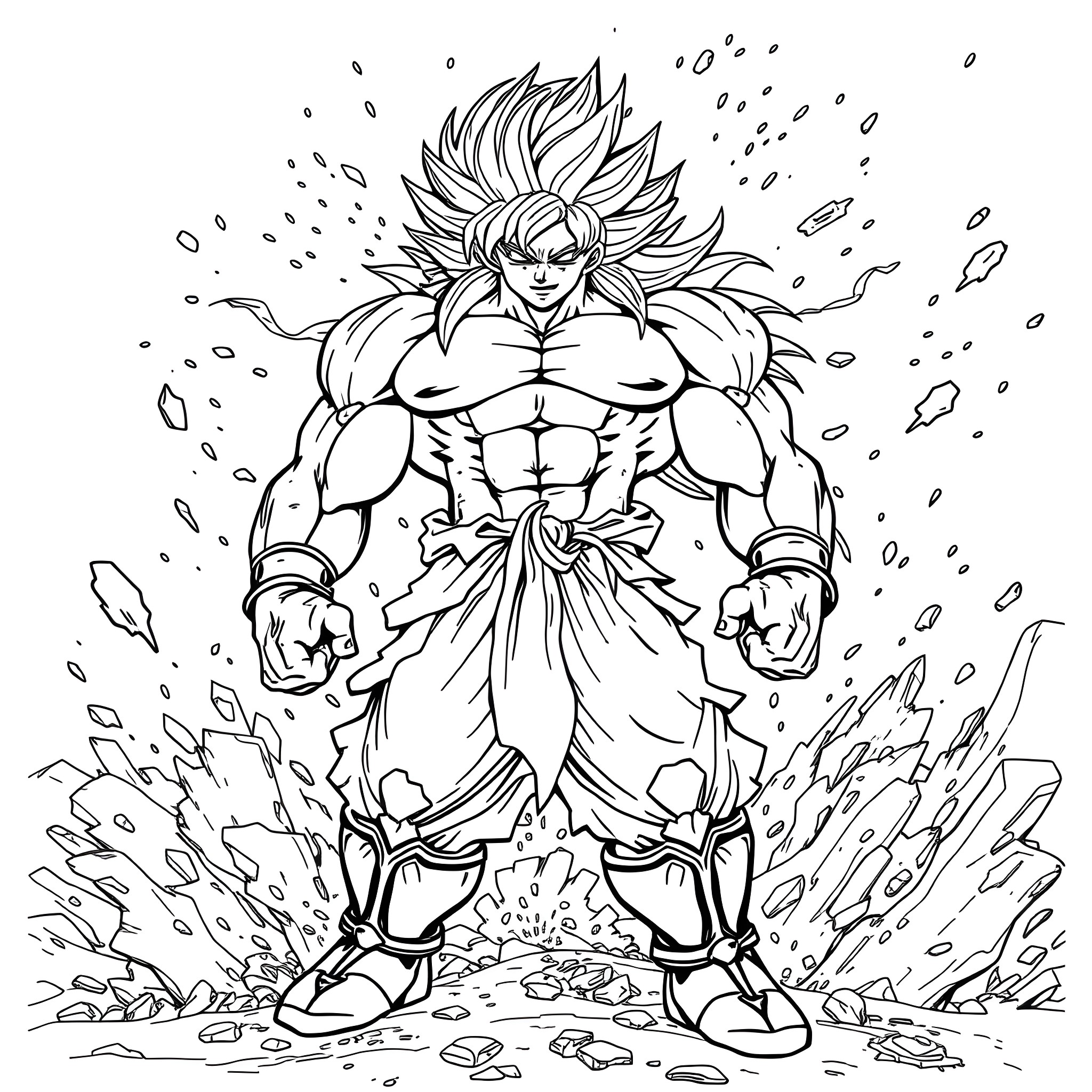 4 Best Broly Coloring Pages (Free Printable PDFs)