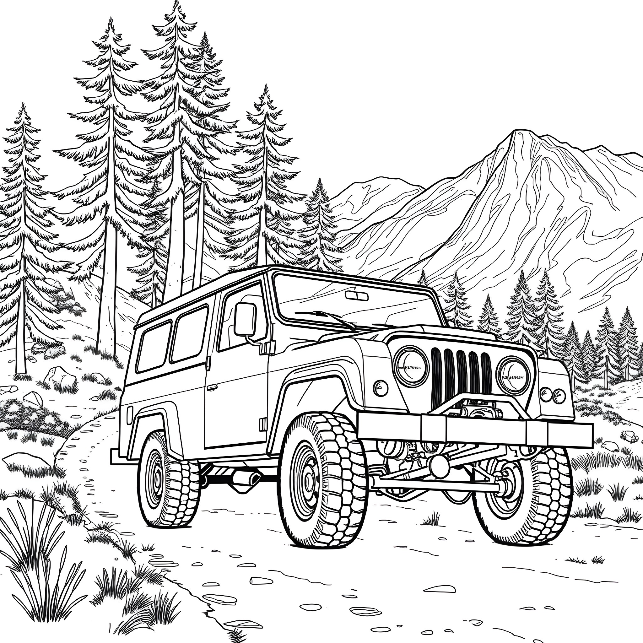 Best 4x4 Coloring Pages (Free Printable PDF)