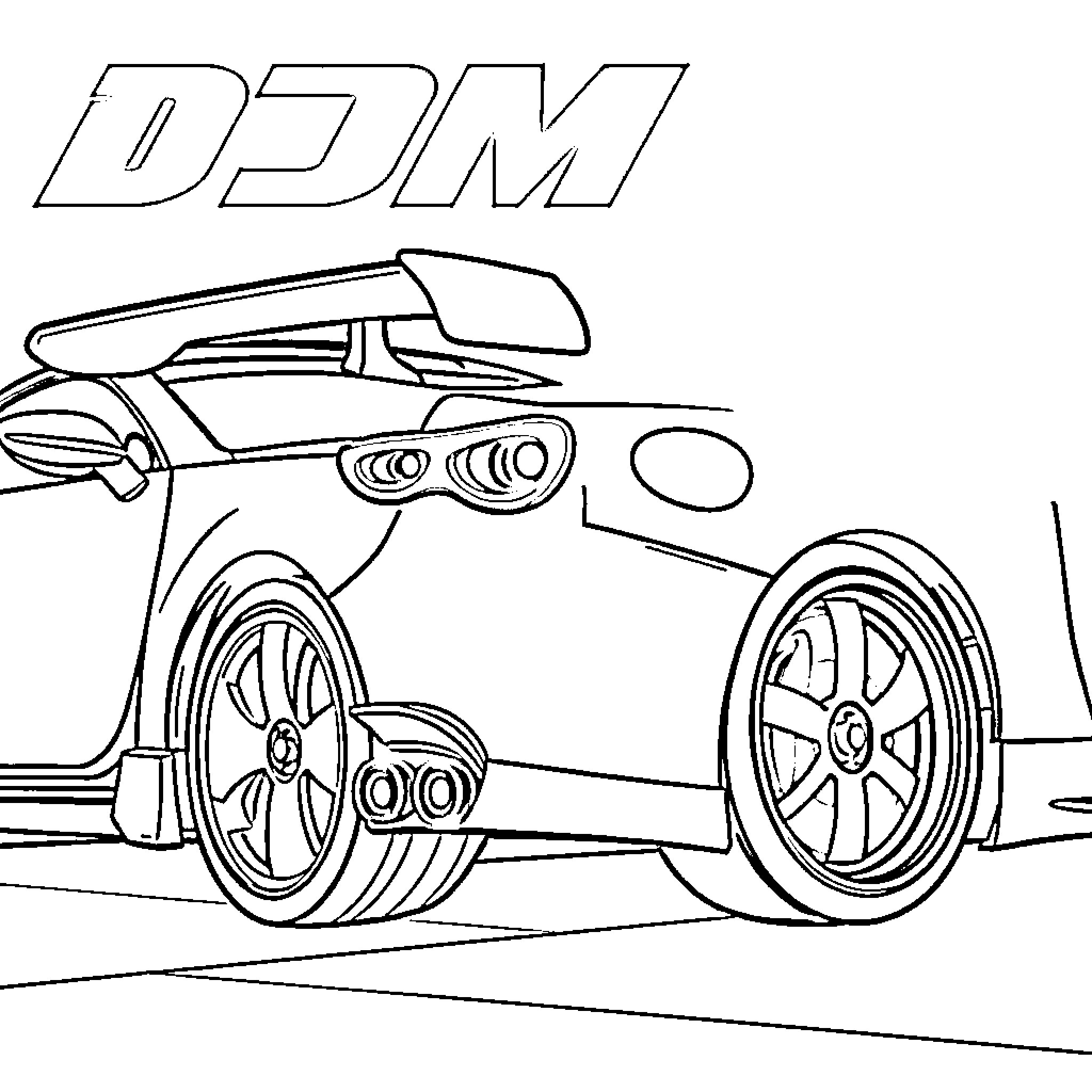 Best JDM Car Coloring Pages (Free Printable PDF)