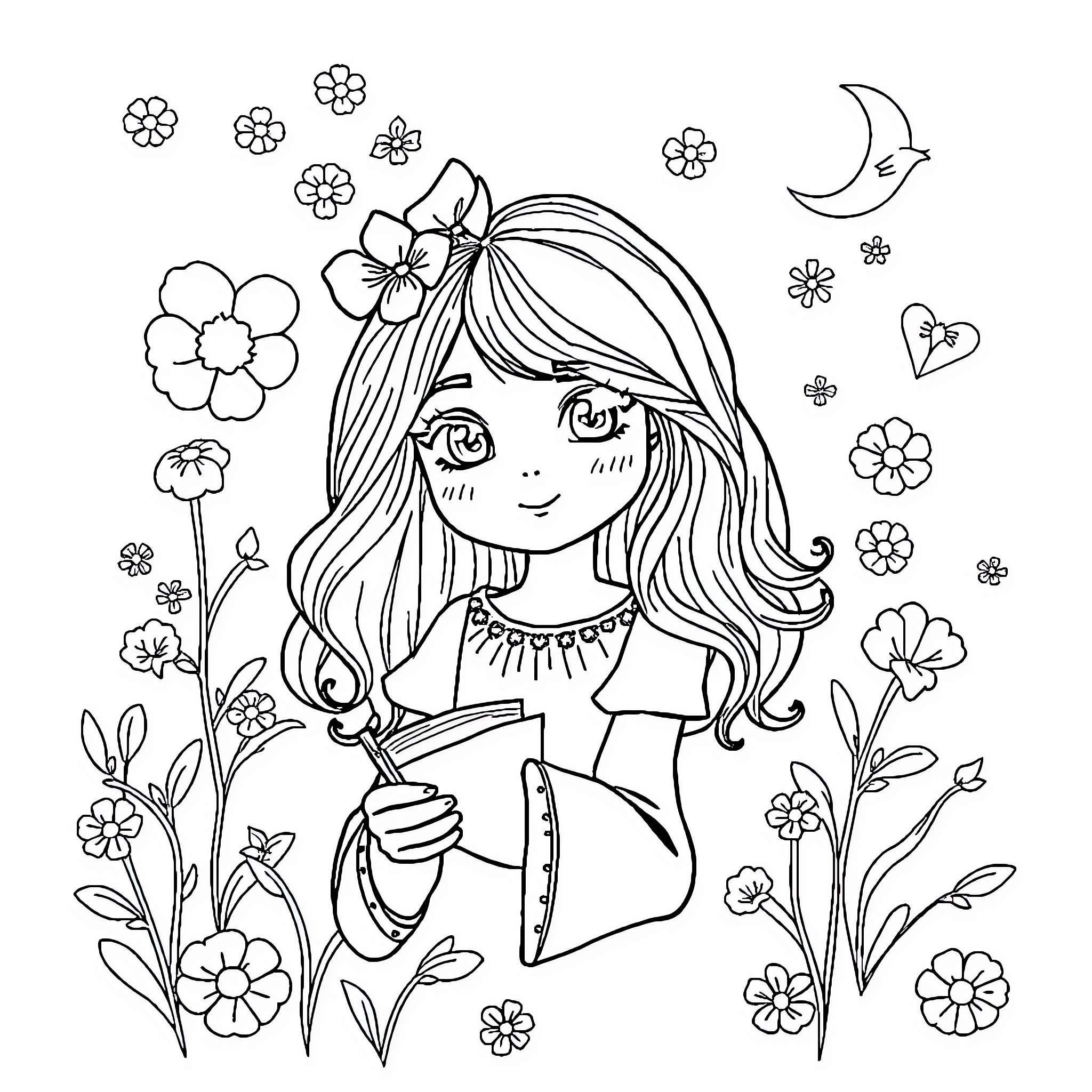 Best Book Coloring Pages (Free Printable PDF)