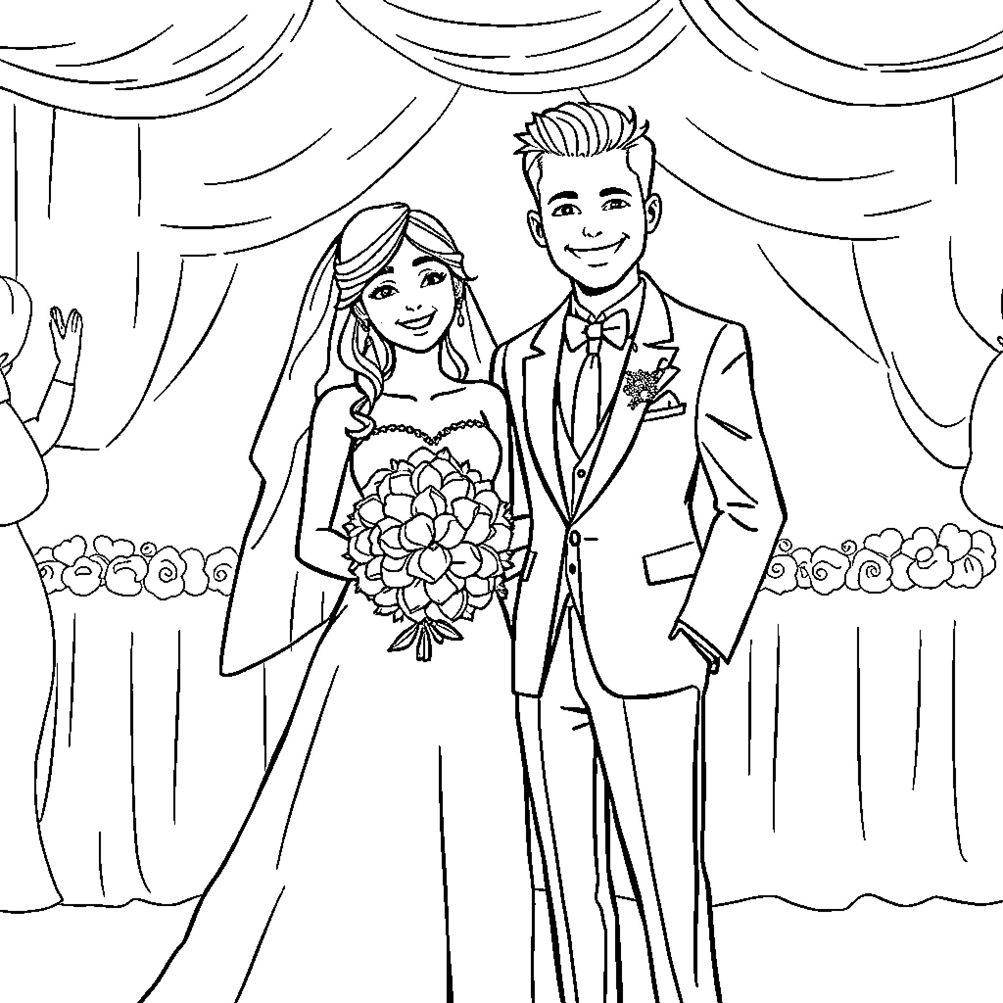 Best Bride and Groom Coloring Pages (Free Printable PDF)