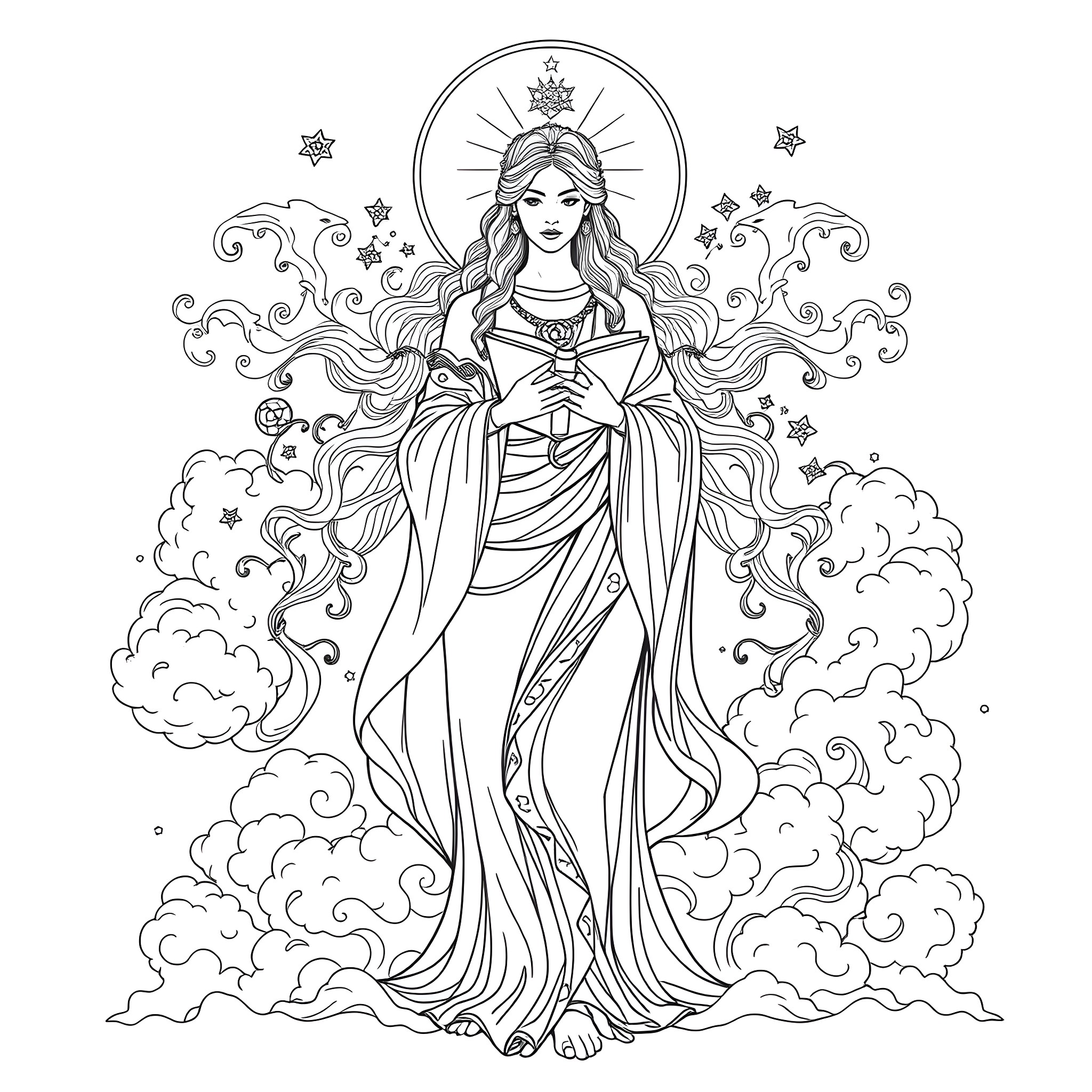 Best Goddess Coloring Pages (Free Printable PDF)