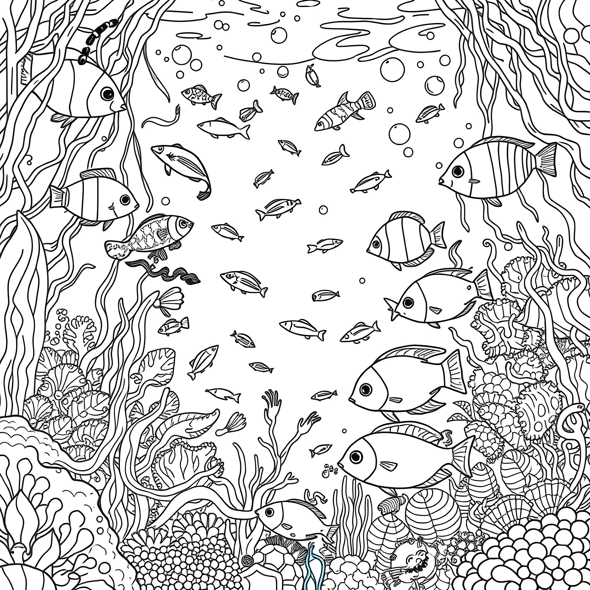 133 Best Fish Coloring Pages (Free Printable PDFs)