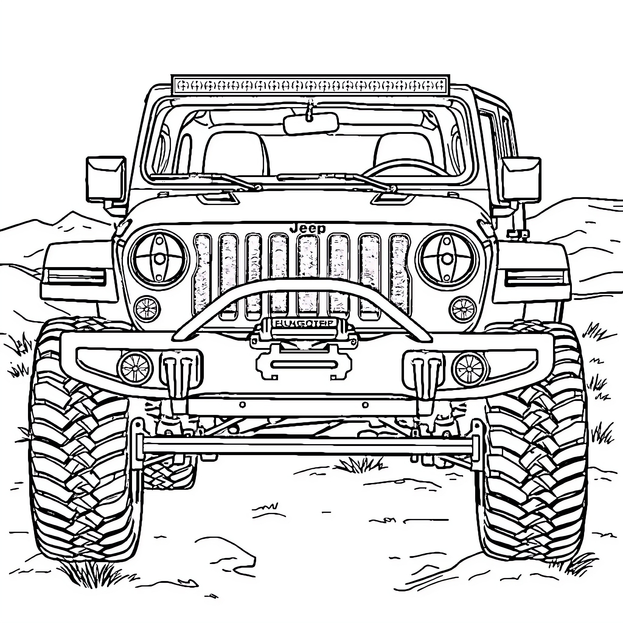Best Jeep Coloring Pages (Free Printable PDF)