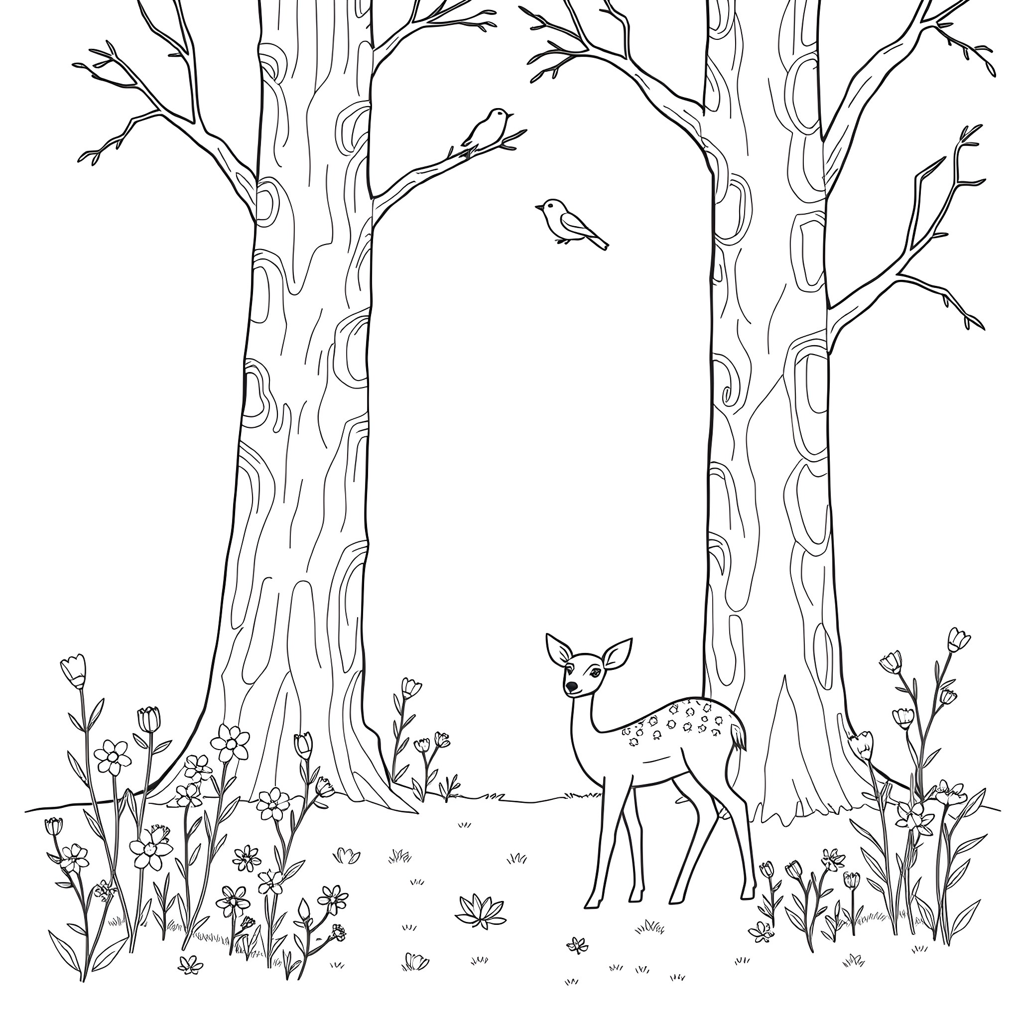 Best Forest Coloring Pages (Free Printable PDF)