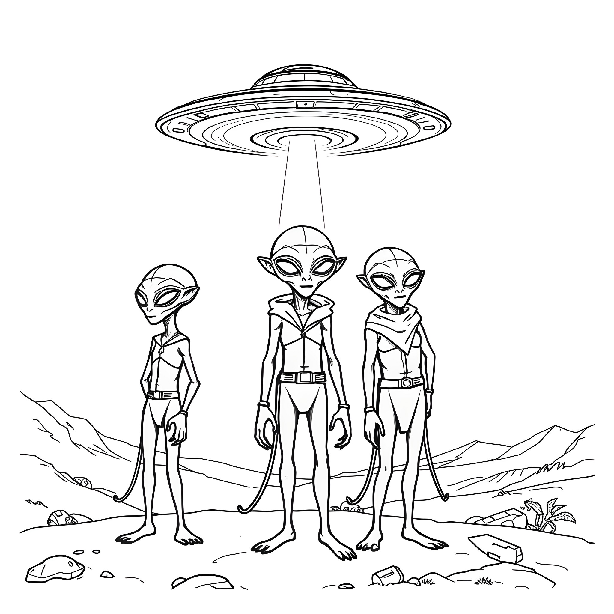 165 Best Alien Coloring Pages (Free Printable PDFs)