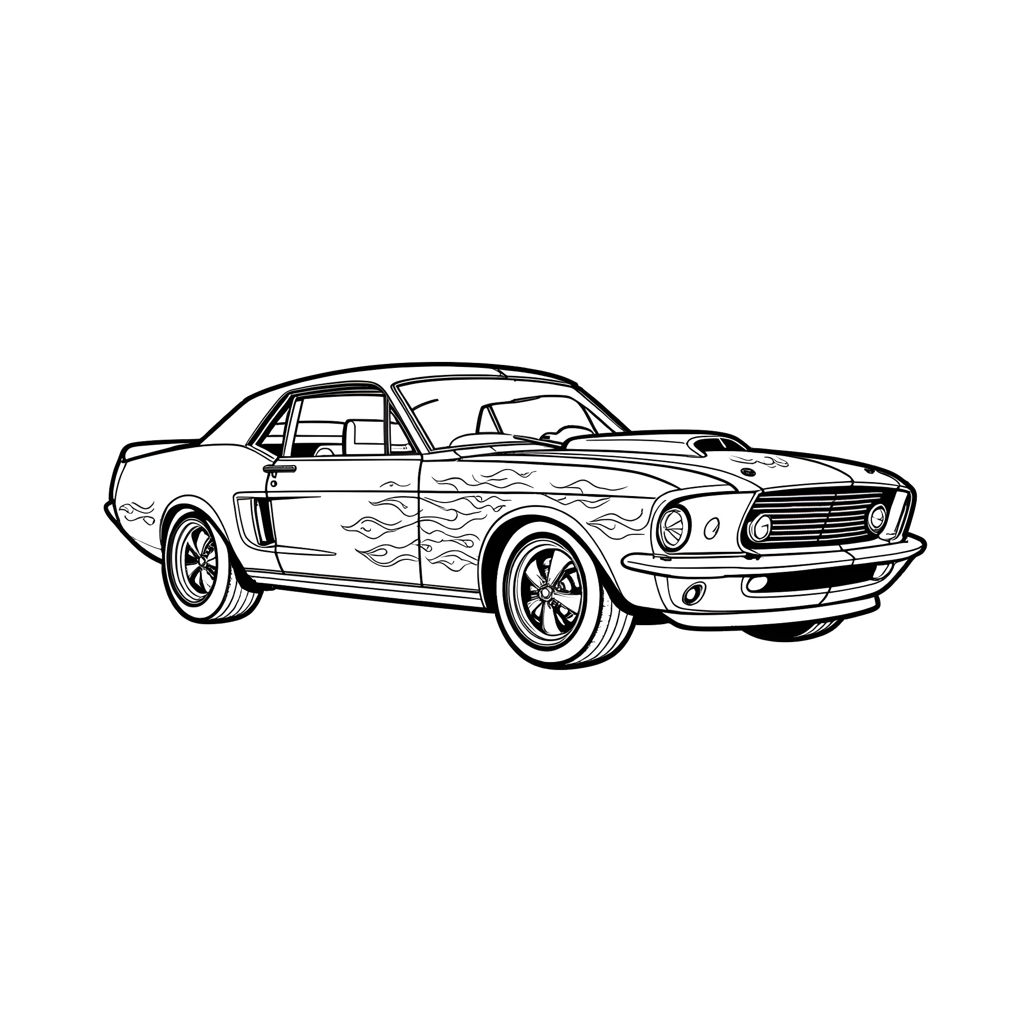 Best Muscle Car Coloring Pages (Free Printable PDF)