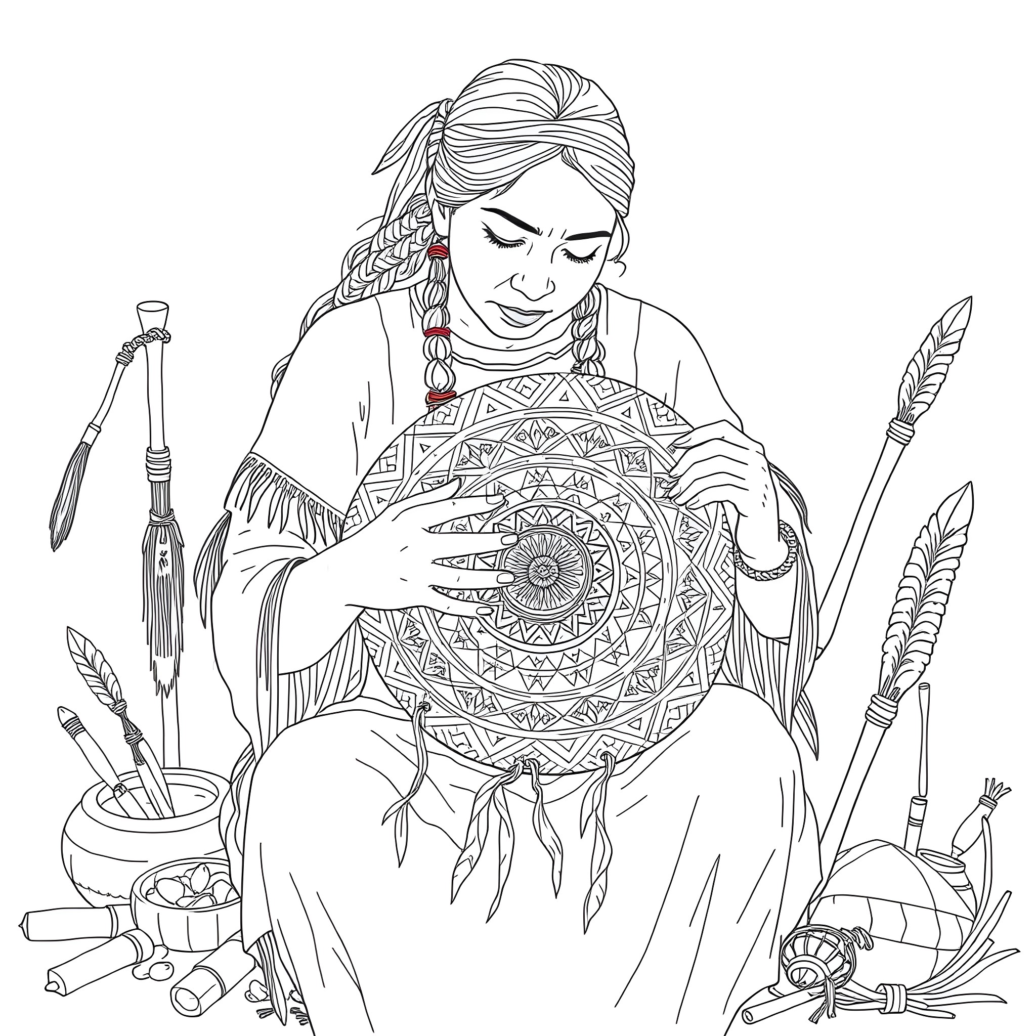 2 Best Cherokee Woman Coloring Pages (Free Printable PDFs)