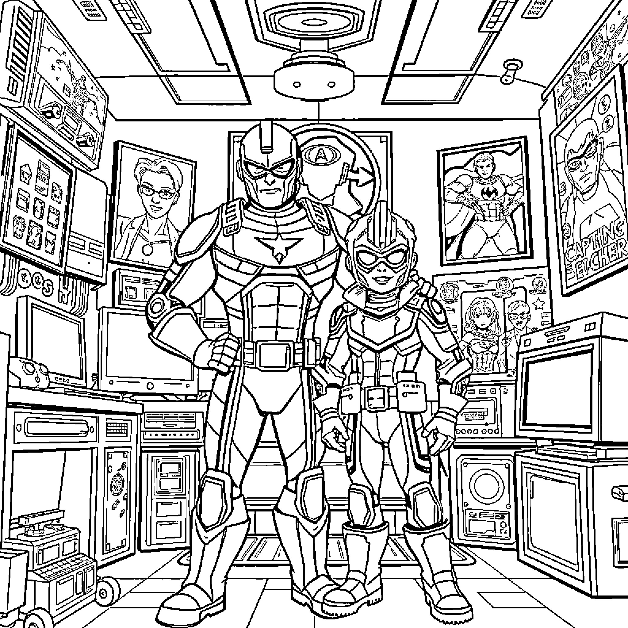 Best Captain Man Coloring Pages (Free Printable PDF)
