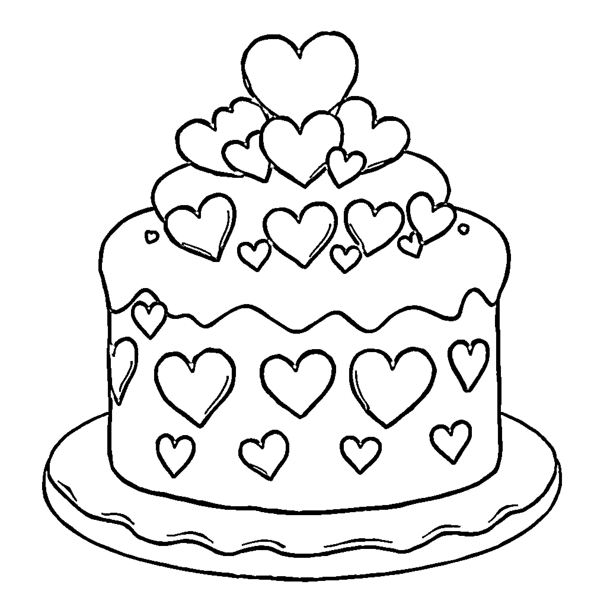 Best Cake Coloring Pages (Free Printable PDF)