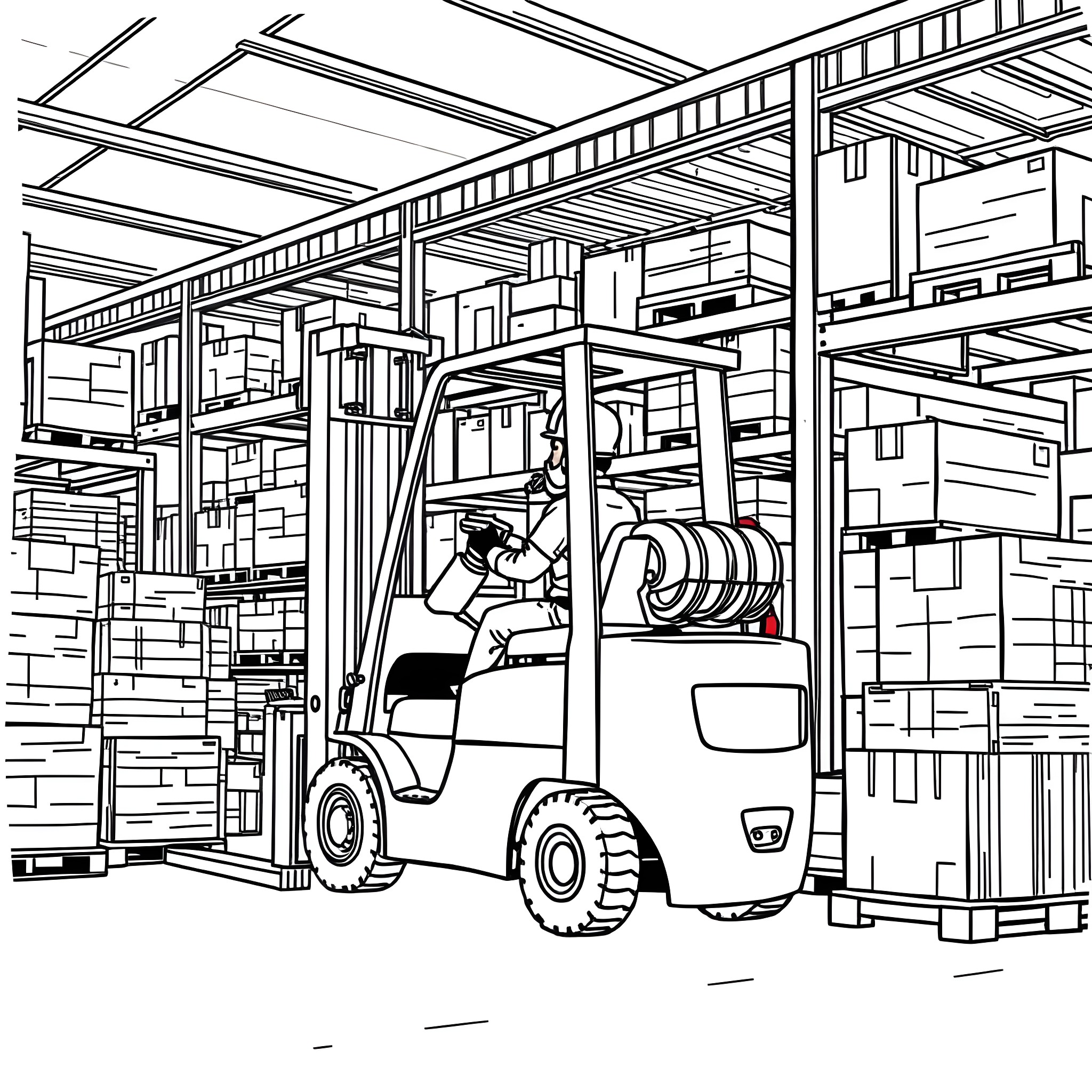 13 Best Fork Lift Coloring Pages (Free Printable PDFs)