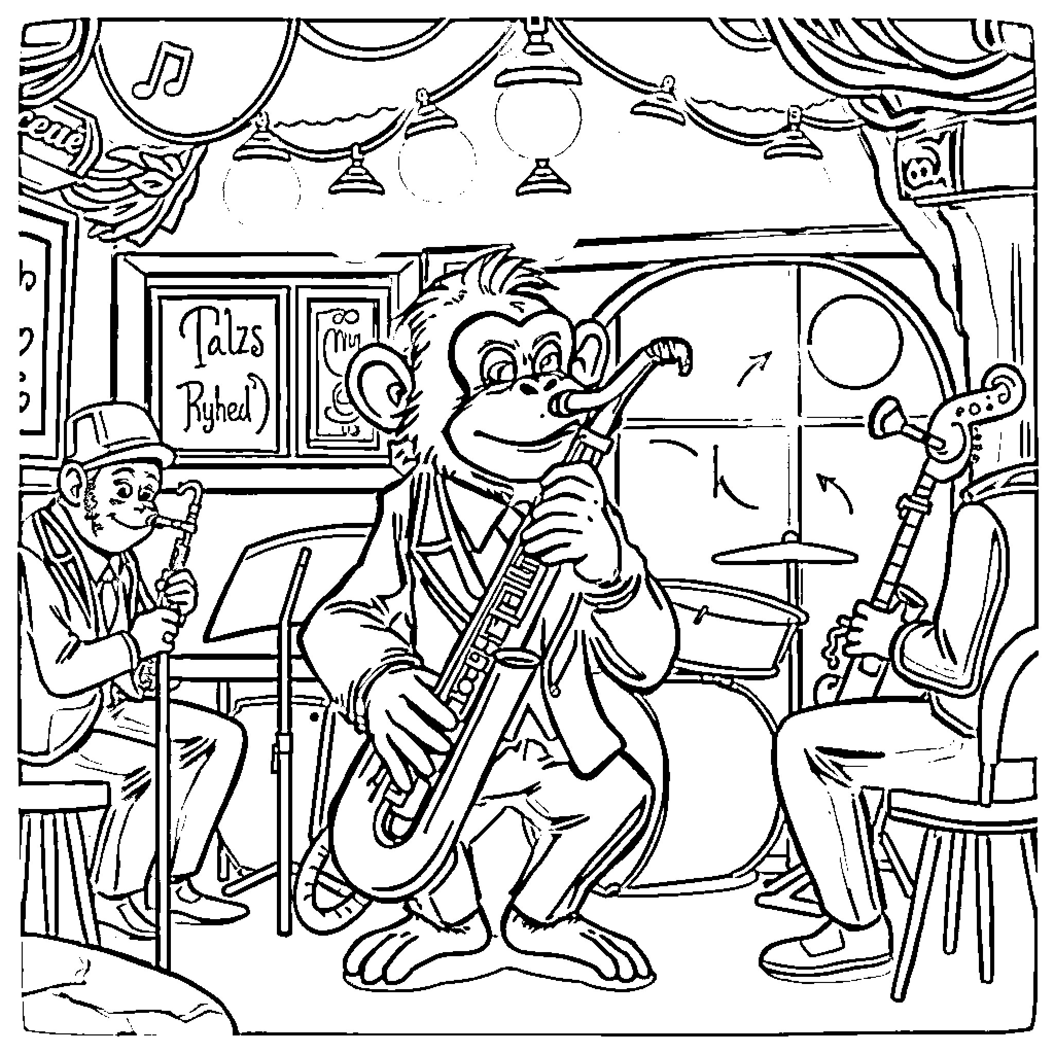 Best Monkey Coloring Pages (Free Printable PDF)