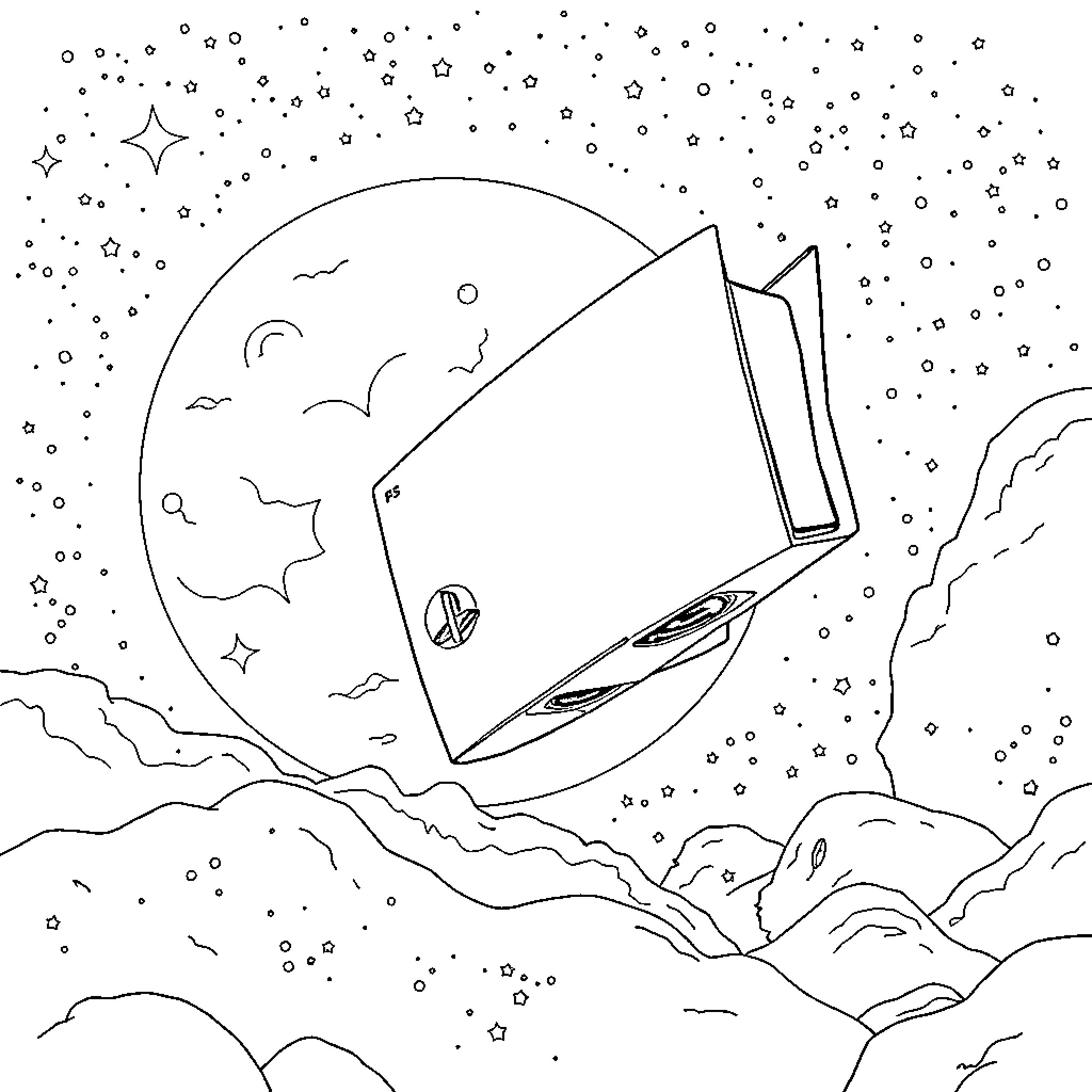 Best PS5 Coloring Pages (Free Printable PDF)