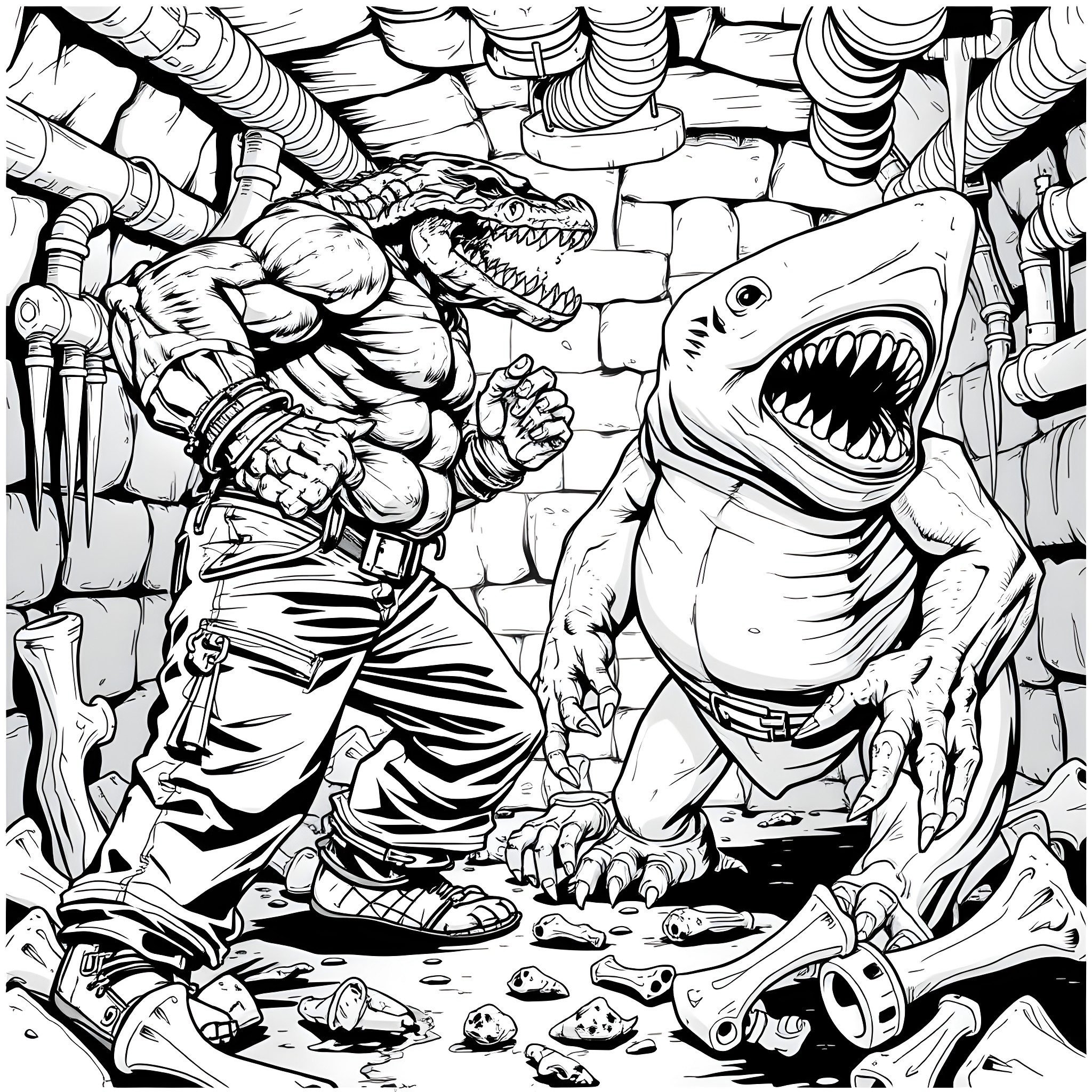 47 Best Killer Croc Coloring Pages (Free Printable PDFs)