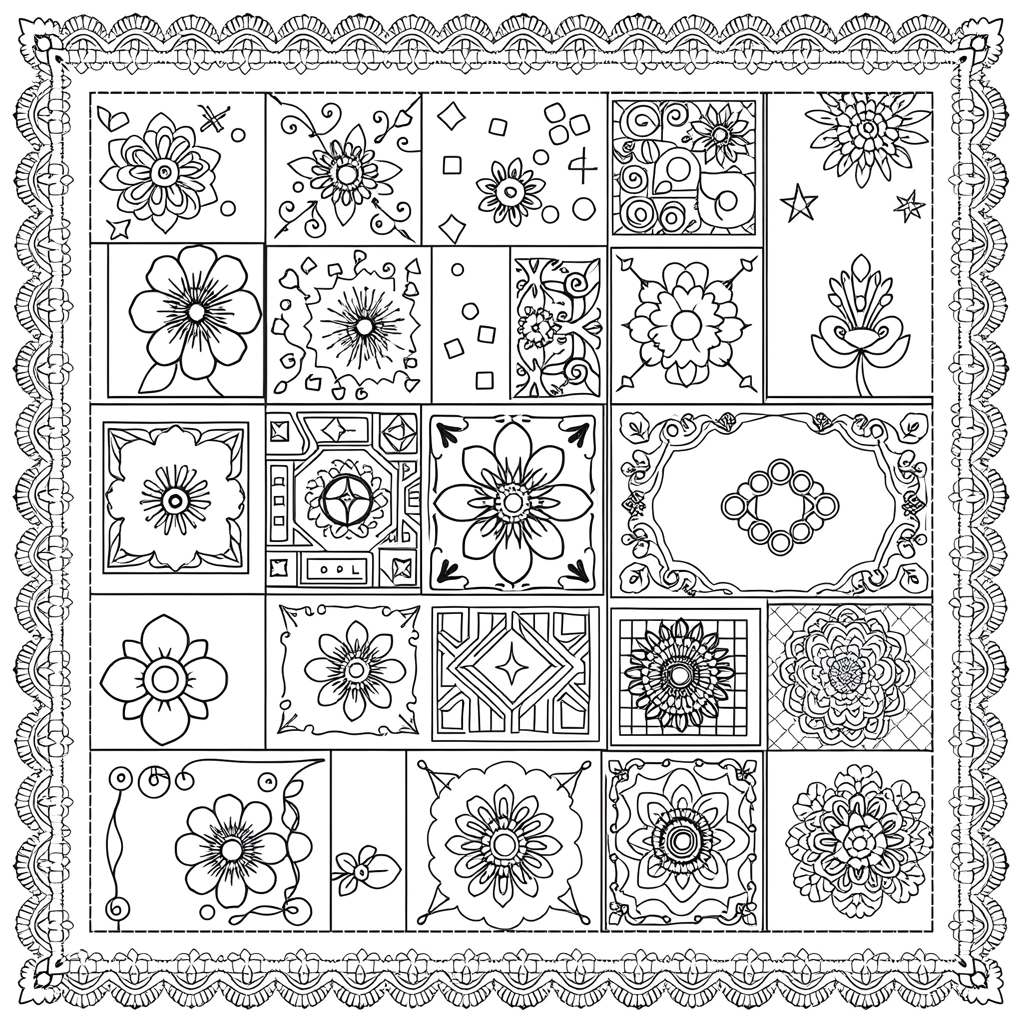 120 Best Patchwork Coloring Pages (Free Printable PDFs)