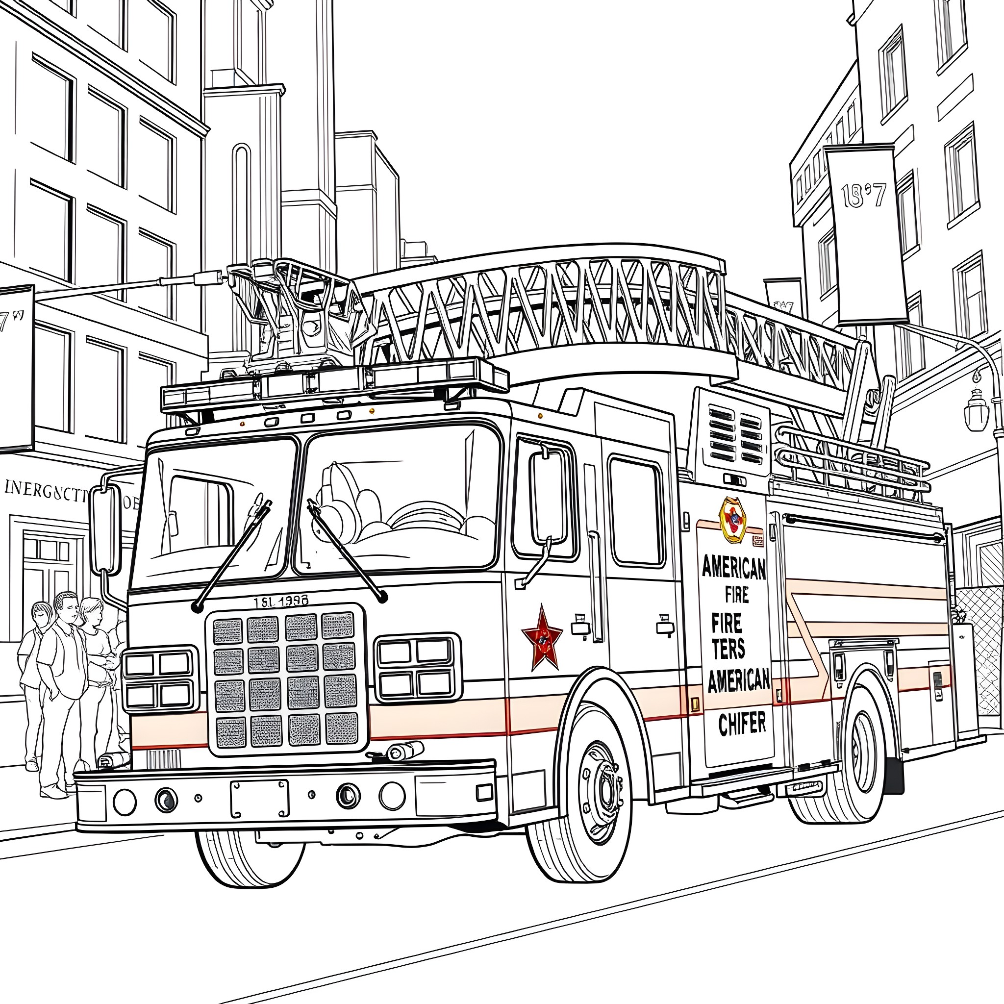 Best Fire Engine Coloring Pages (Free Printable PDF)
