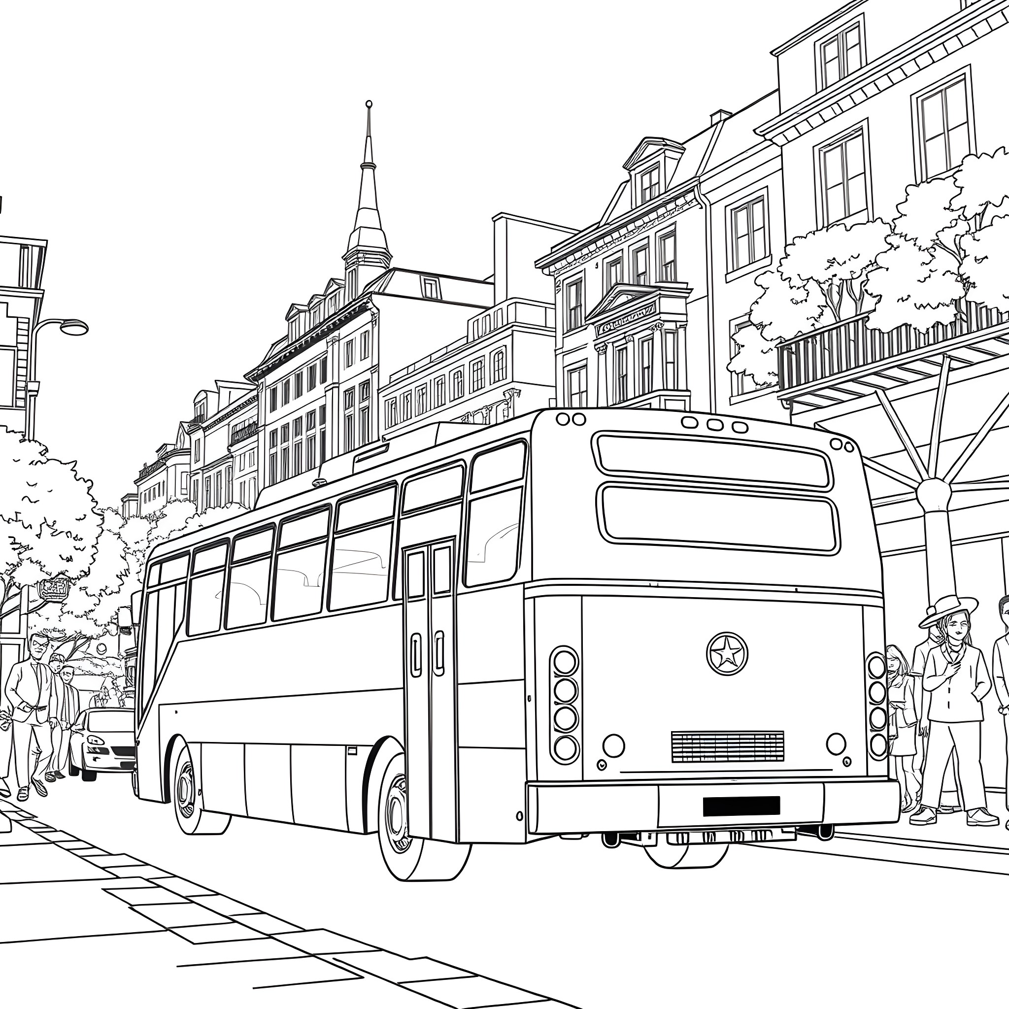 18 Best Bus Coloring Pages (Free Printable PDFs)