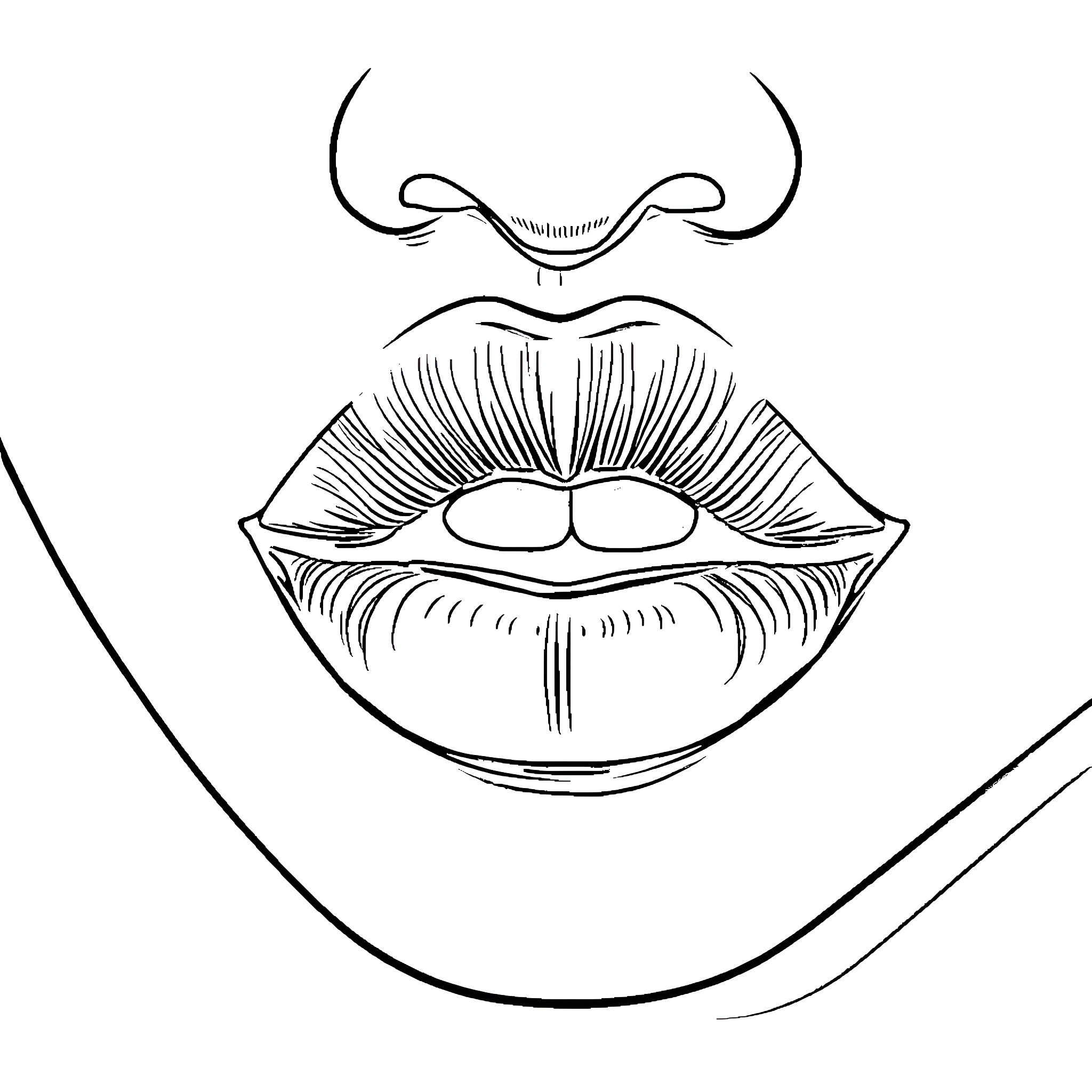 Best Lip Coloring Pages (Free Printable PDF)