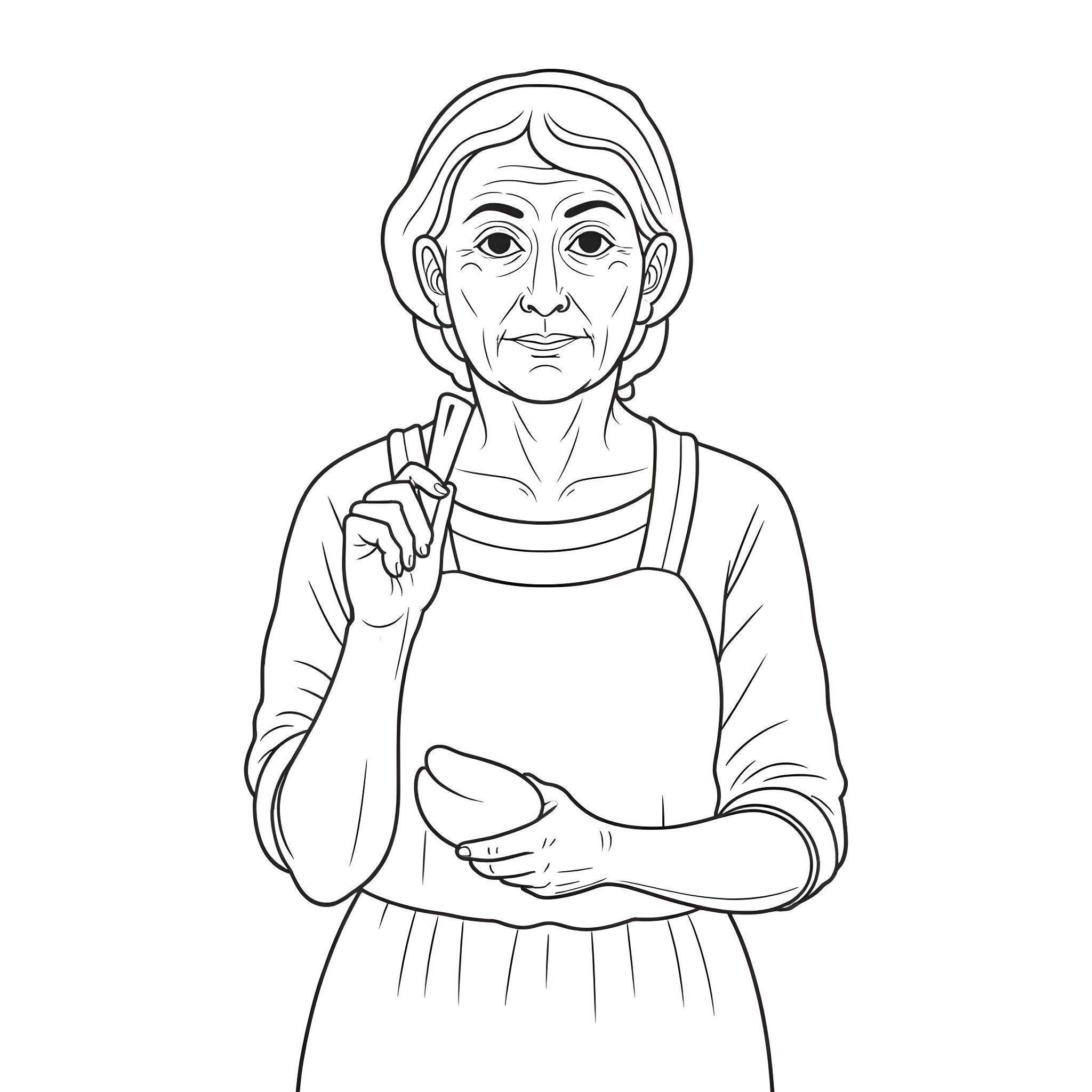 Best Grandma Coloring Pages (Free Printable PDF)